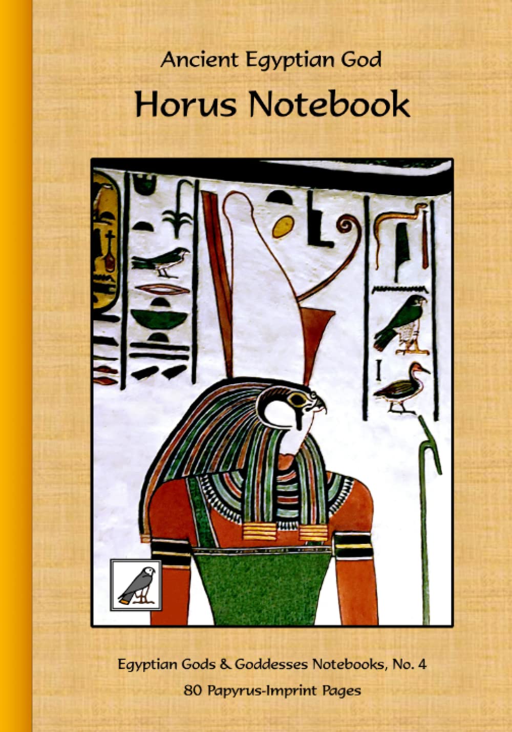 Ancient Egyptian God Horus Notebook: 80 Papyrus-Imprint Pages: Shilling ...