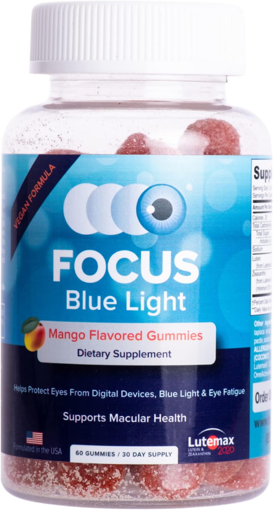 Amazon.com: Focus Blue Light Supplement | Lutein and Zeaxanthin ...