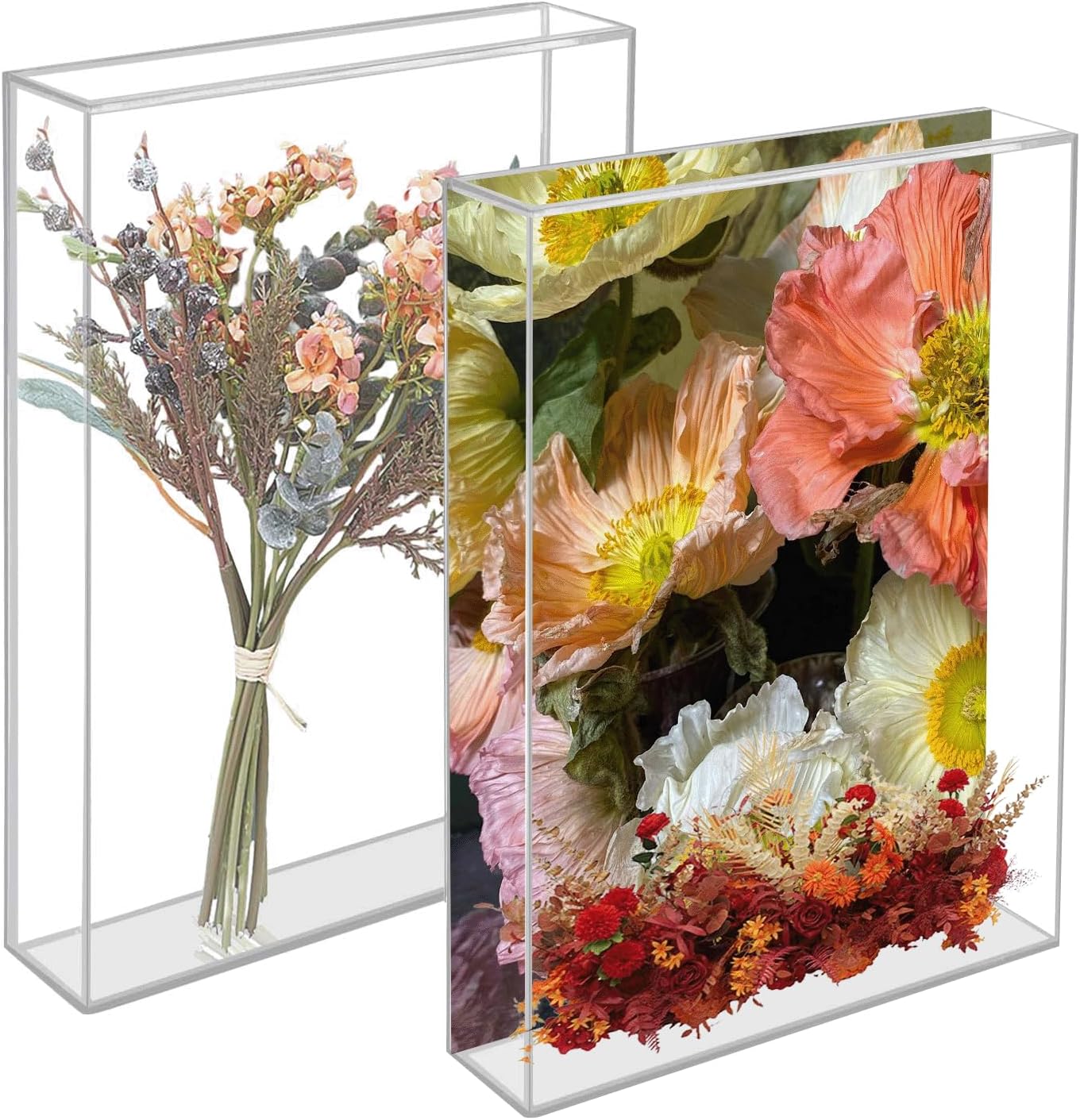 Amazon.com - 2 Pcs Acrylic Shadow Boxes Display Cases, Shadow Box Frame ...