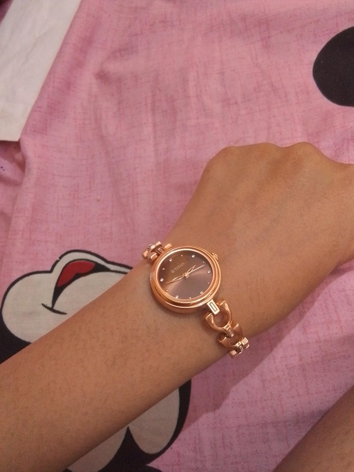 Titan Metal Analog Brown Dial Women's Watch-2601Wm04/Np2601Wm04, Band ...