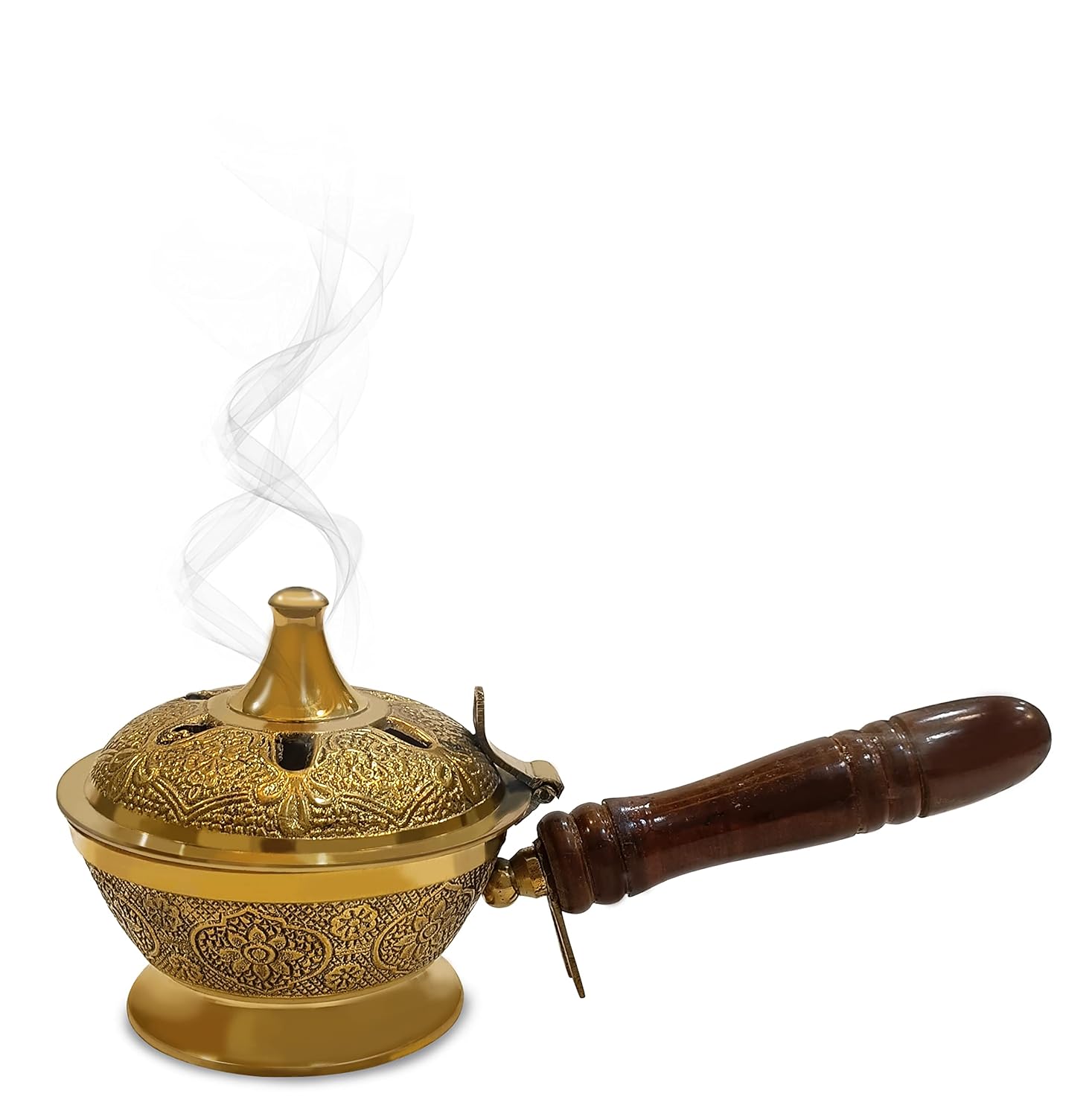 Aromatika Pure Brass Dhoop Dani | Bakhoor Burner | Incense Holder ...