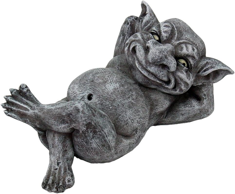 Amazon.com: PTC 5.06 Inch Funny Face Making Gargoyle Laying Down Statue ...