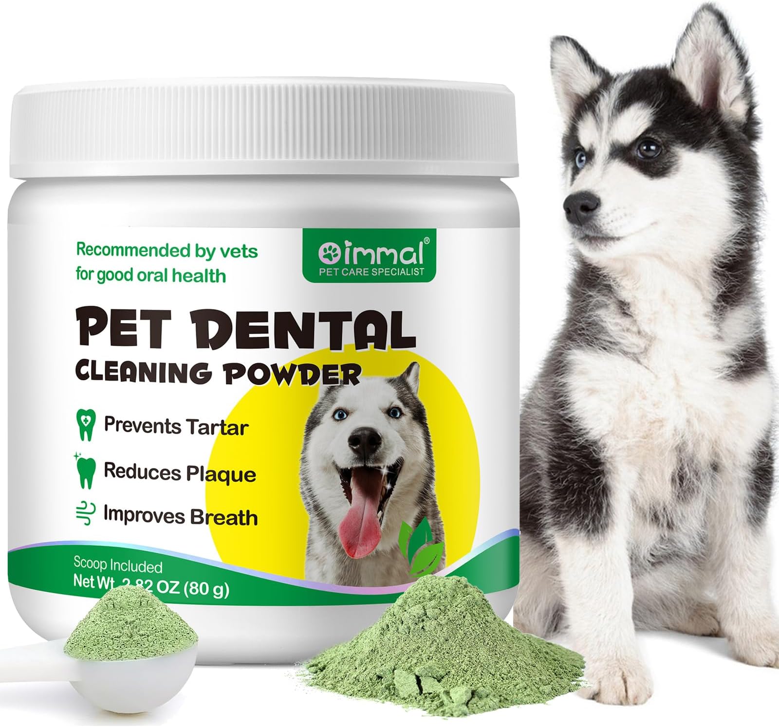 Amazon.com: PLSHSBSE Dog Dental Powder 80G, Dog Dental Care Breath ...