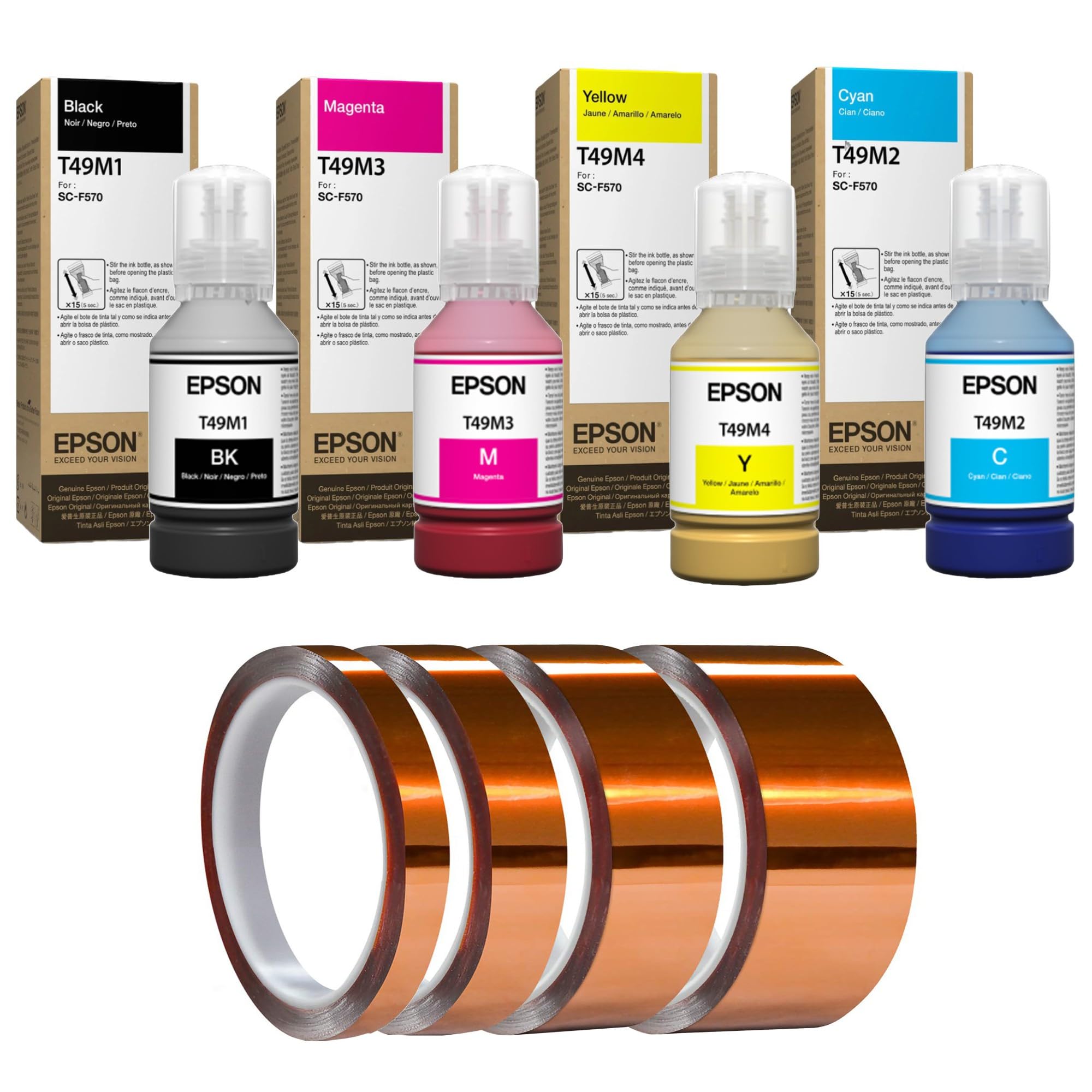 Amazon.com: Epson Genuine T49M Dye-Sublimation SureColor Ink Refills ...