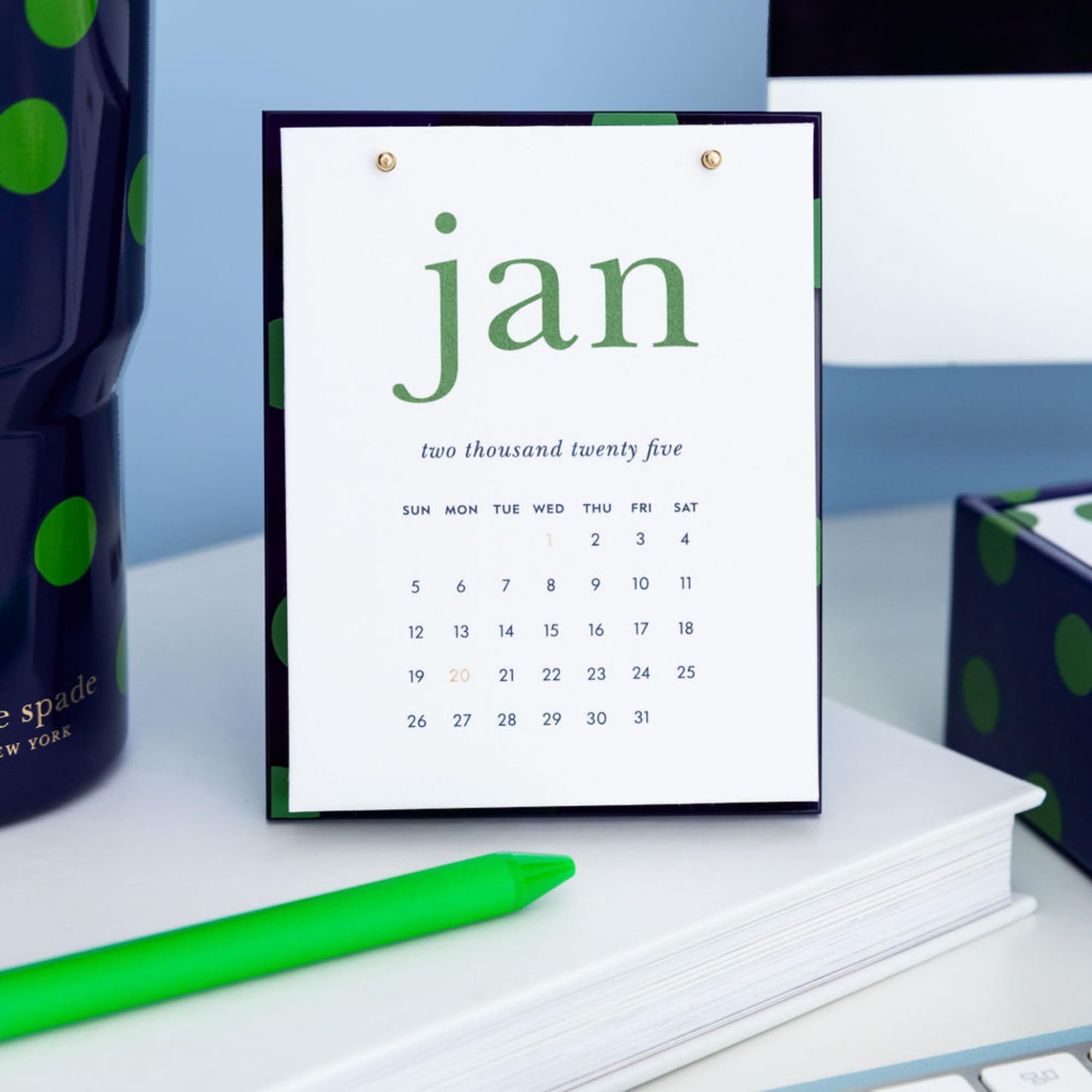 Kate Spade Desktop Calendar Desktop Weekly Calendar & Folio