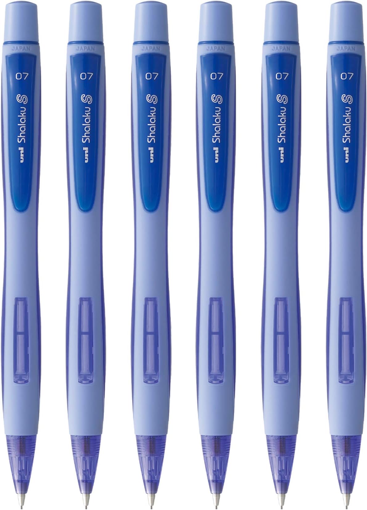 UNI-BALL Shalaku M7-228 0.7mm Mechanical Pencil | Pack of 6 -Body Color ...