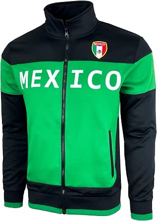 Men's Mexico Jacket, Full Zip Mexico Soccer Track Jacket With Zipper ...