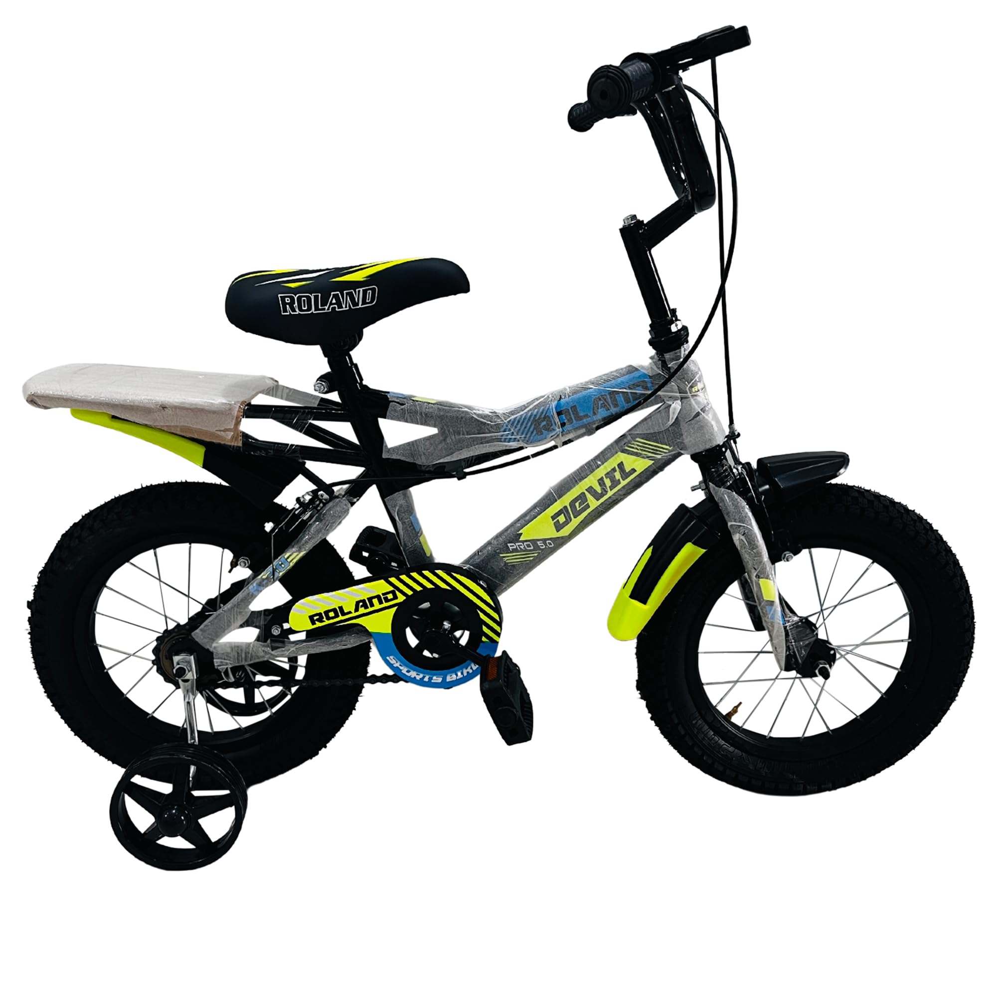 Buy Shweta Roland Cycle 14T K30, Steel Rim, Bold Tyre Ideal for 4-7 ...