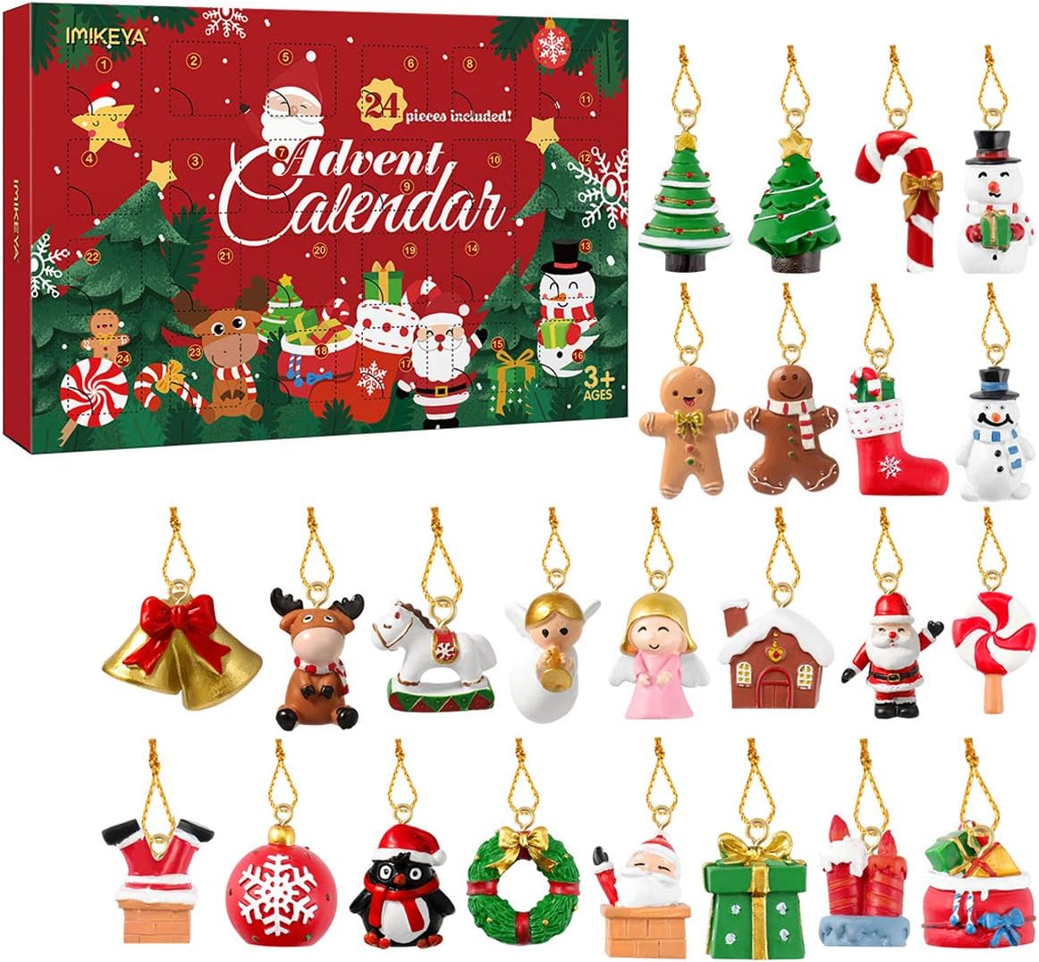 Amazon.com: IMIKEYA Mini Christmas Ornaments, Christmas Countdown ...