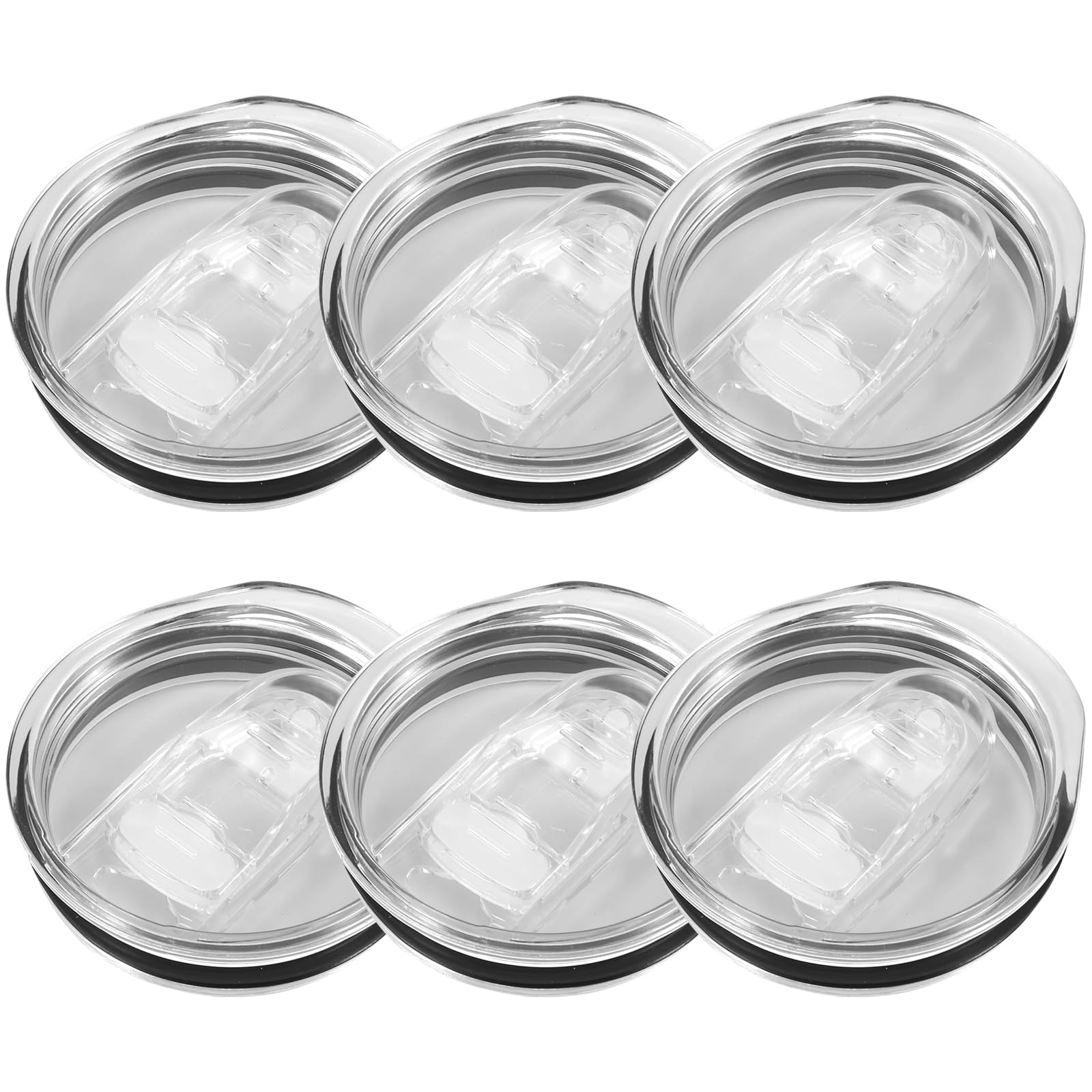 6PCS Tumbler Replacement Lids Plastic Splash Resistant Lids Covers ...