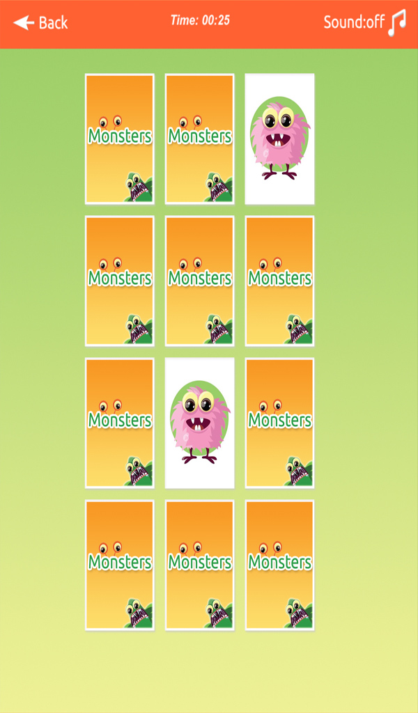 Monsters Memory Match - App on Amazon Appstore