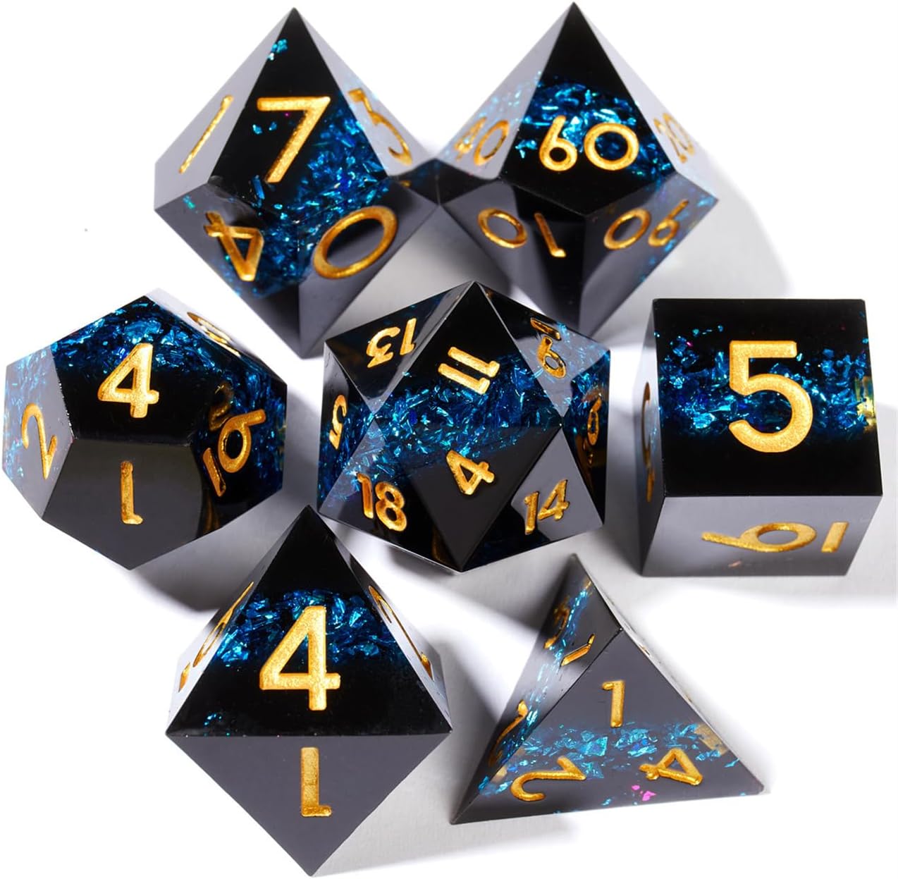 Amazon.com: Dungeons and Dragons dice Set DND, polyhedral D&D Resin ...