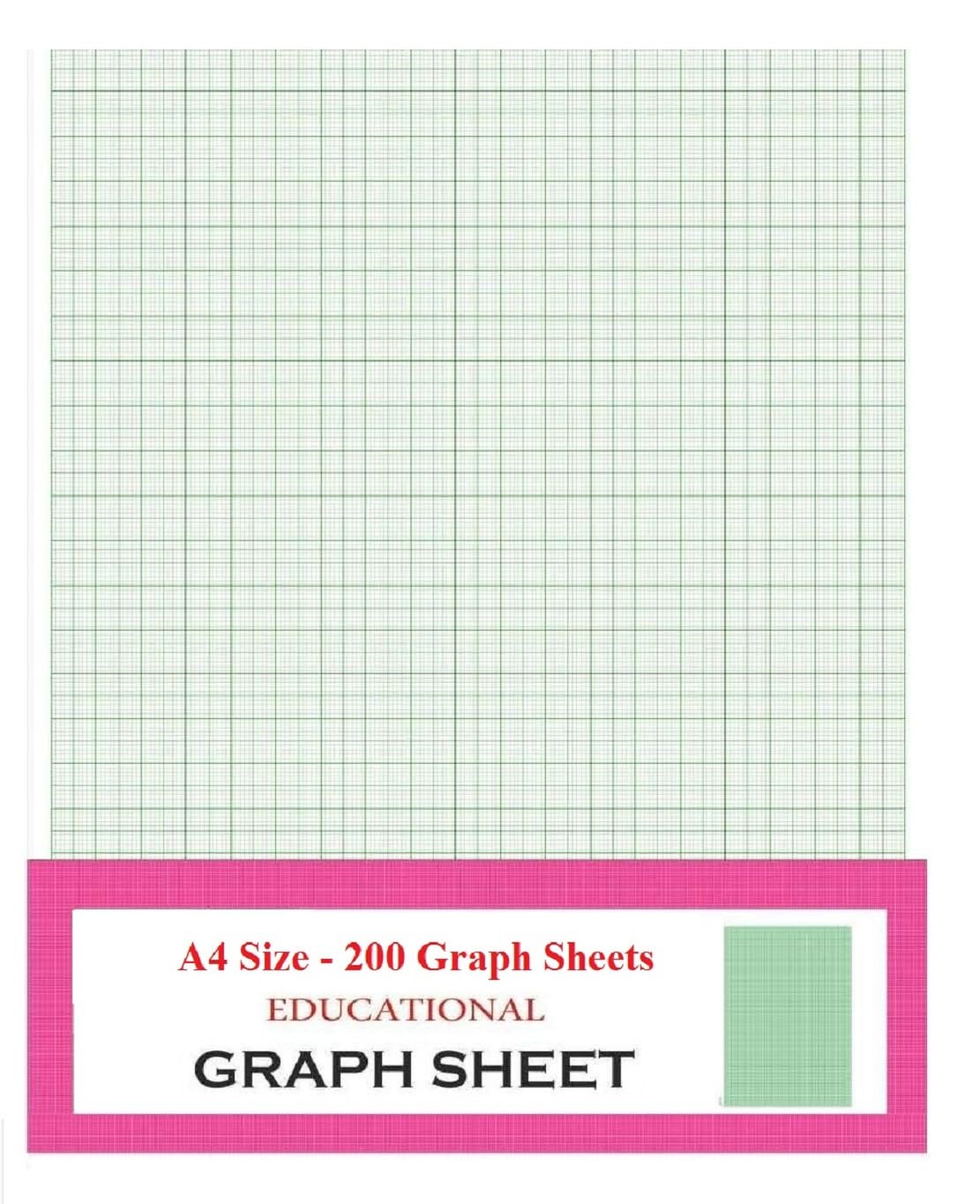Graph Sheets A4 Size 100 Sheets Multipurpose Graph Paper School ...
