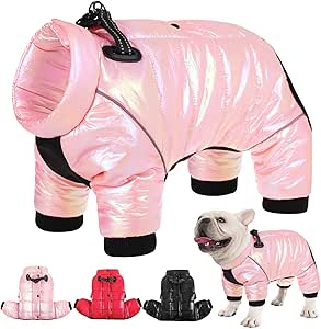 Amazon.com : AOFITEE Dog Coat, Waterproof Dog Jacket for Winter, Warm Fullbody Dogs Snowsuit ...