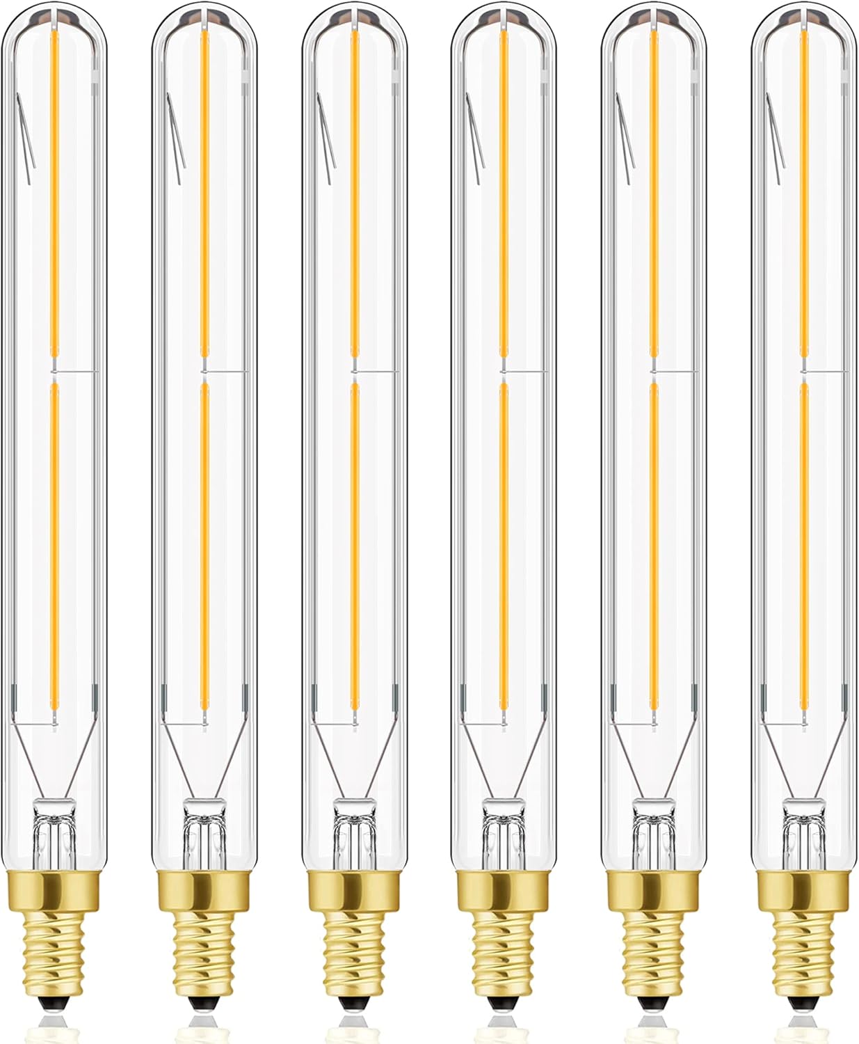 E12 Long Tubular Light Bulbs,4W Led Edison Bulbs Soft White 3000K,400lm ...