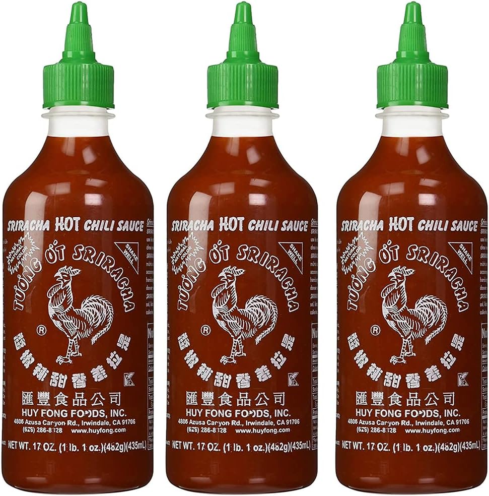 Amazon.com : Sriracha Hot Chili Sauce 9oz, pack of 3 : Grocery ...