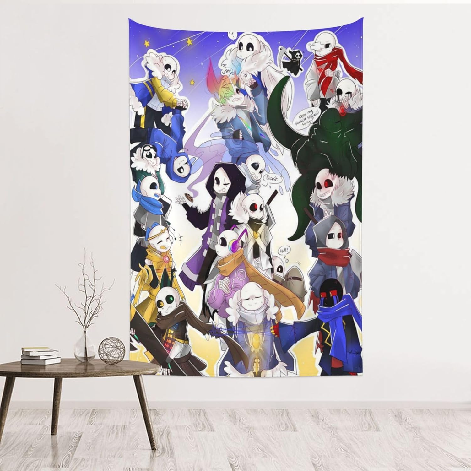 Amazon.com: BNALAO Sans Cartoon Undertale Anime Tapestry Cartoon ...