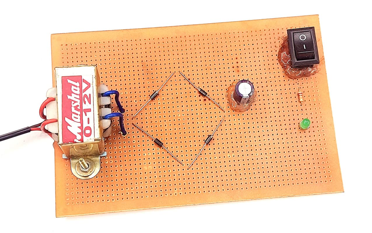 Full Wave Bridge Rectifier Breadboard