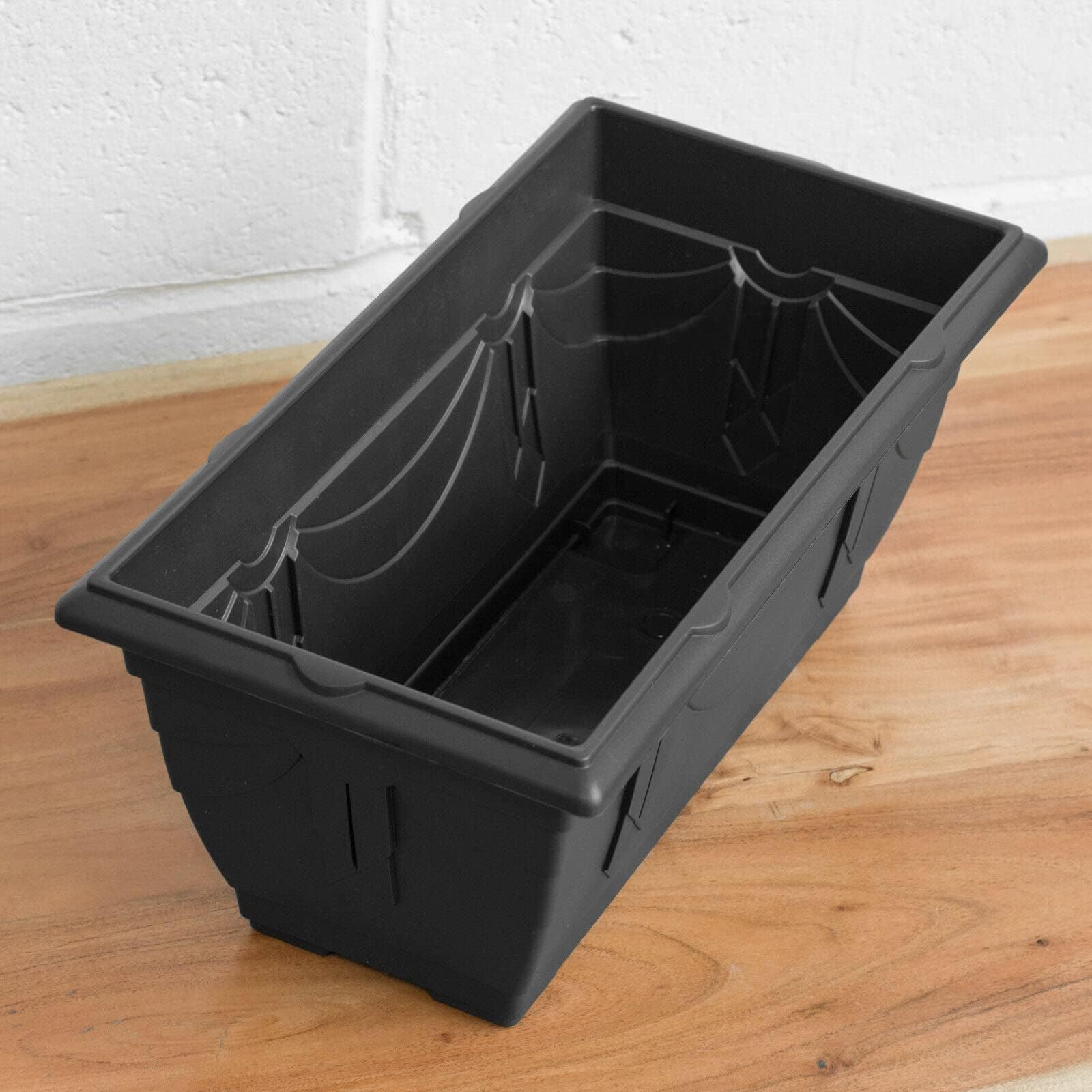 6 x Small Plastic Venetian Window Box Trough Planter Plant Pot 40cm ...