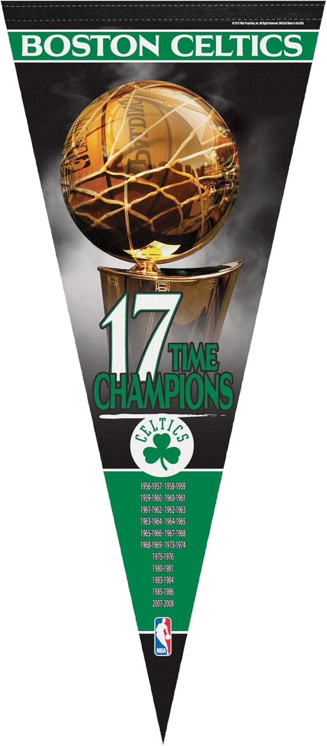 Amazon.com : NBA Boston Celtics Premium Quality Pennant 17-by-40 inch ...