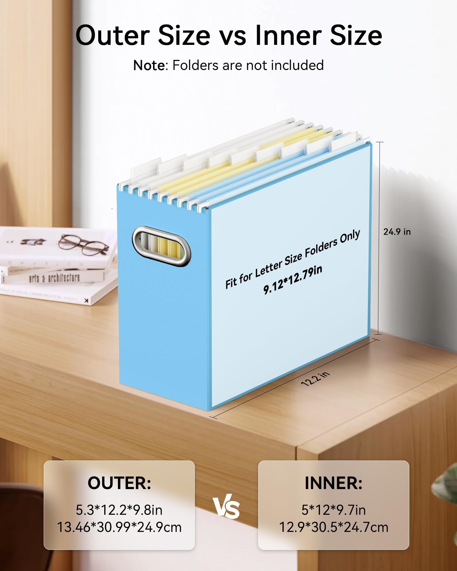 Snapklik.com : Oterri Cardboard File Organizer Box For Hanging File ...