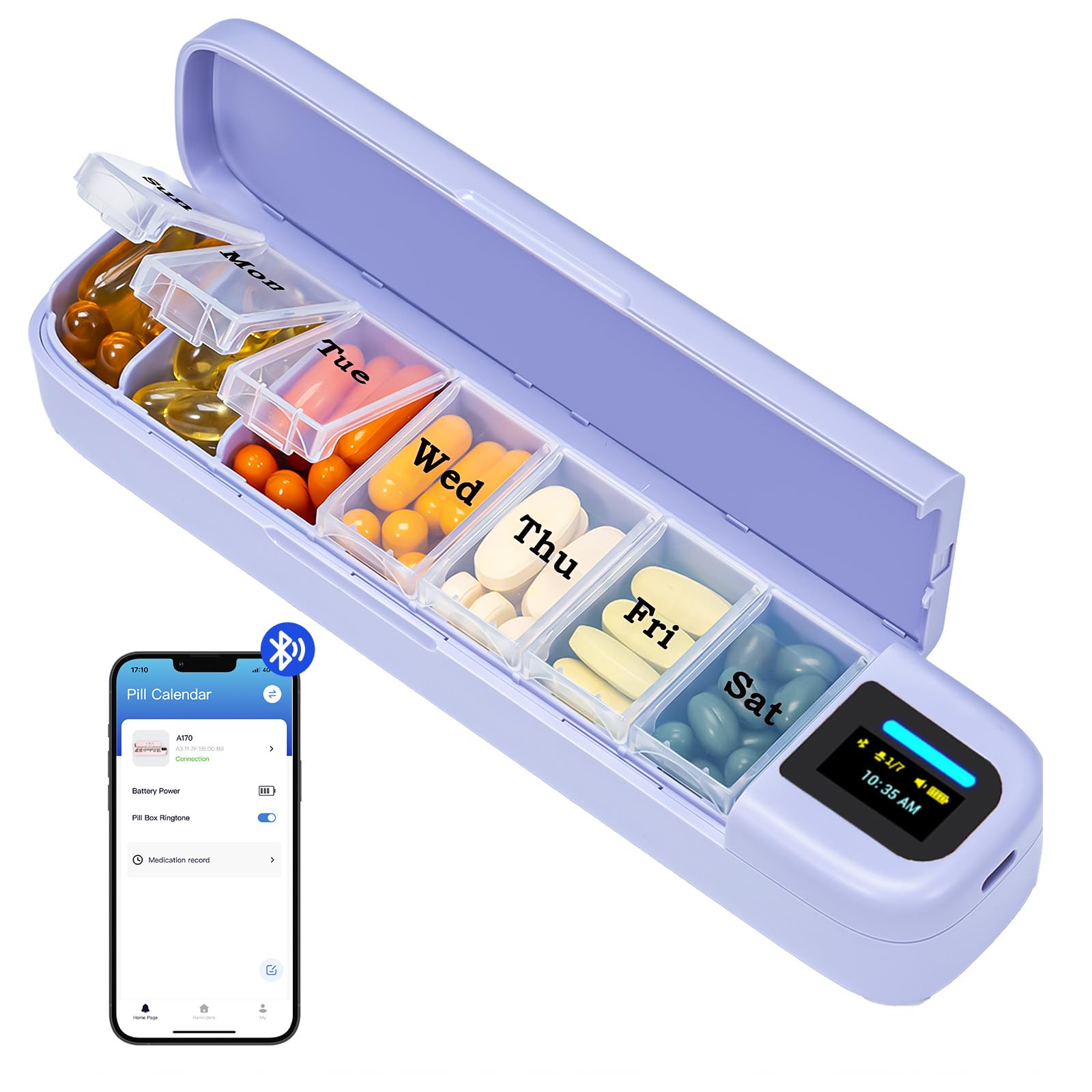Amazon.com: Holiday Gifts for Christmas Daviky Smart Pill Organizer ...