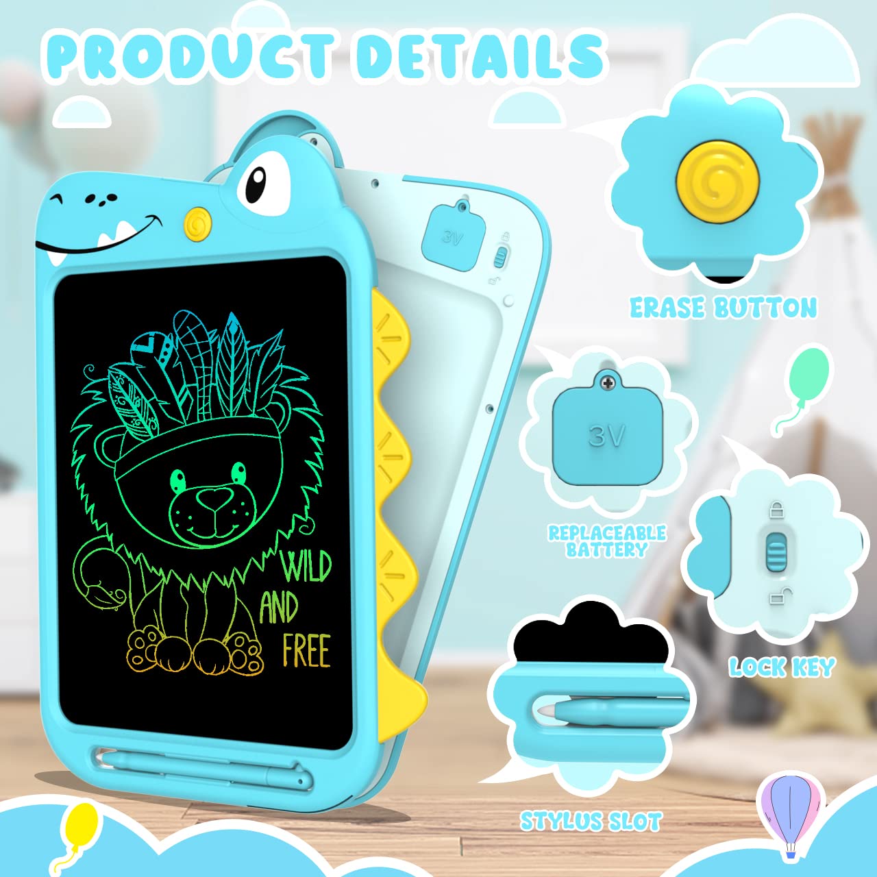 Snapklik.com : Toddler Toys For 3-6 Years Old Girls Boys, LCD Writing ...