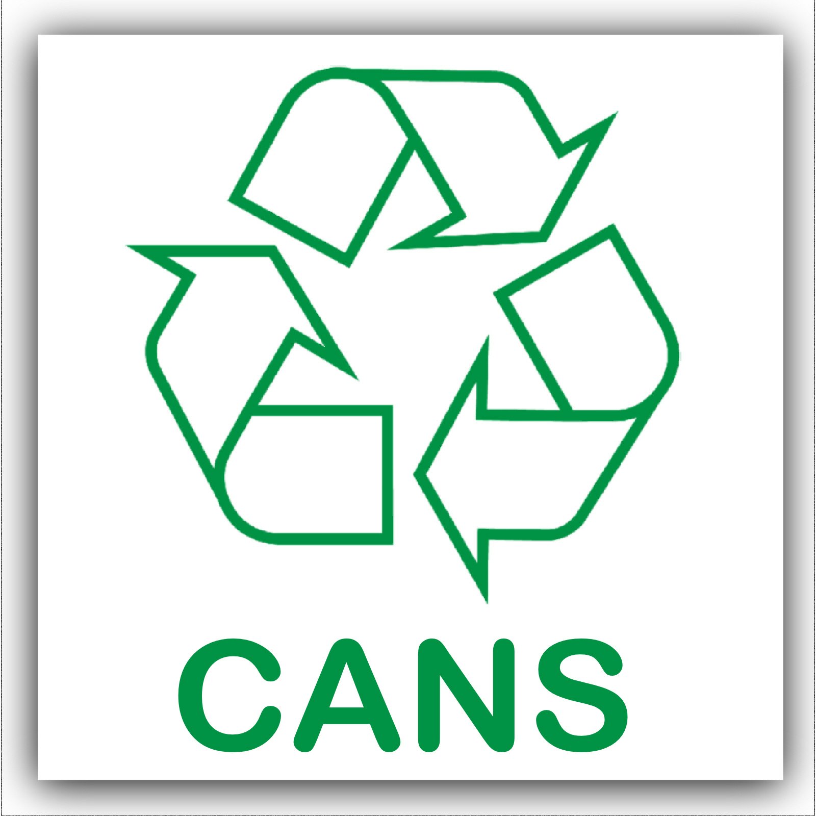 Recycle Cans Logo Profile For Bottles & Cans Recycling