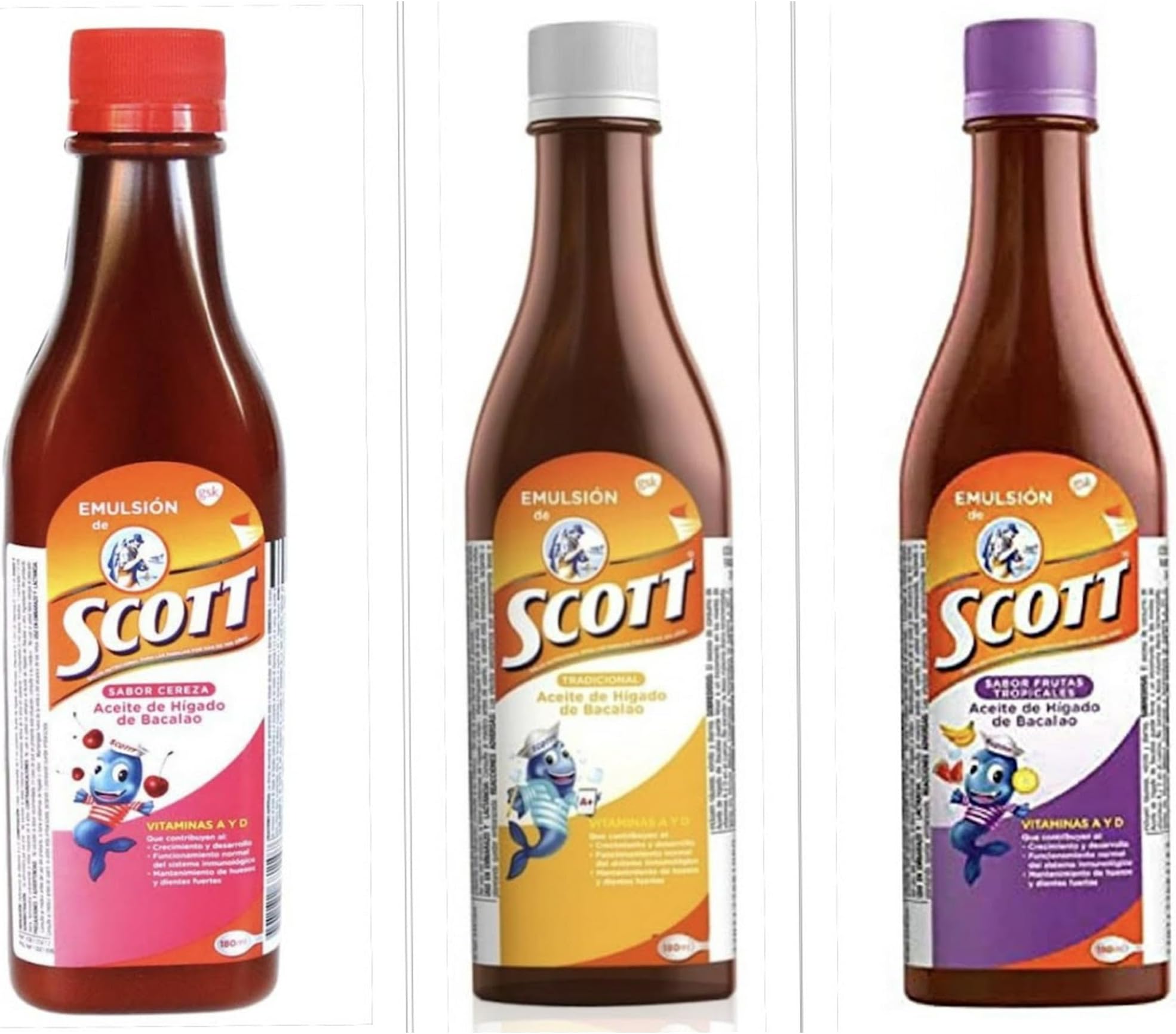 Amazon.com: 200 ml. Scott's Emulsion Cod liver oil with Vitamin A, D ...