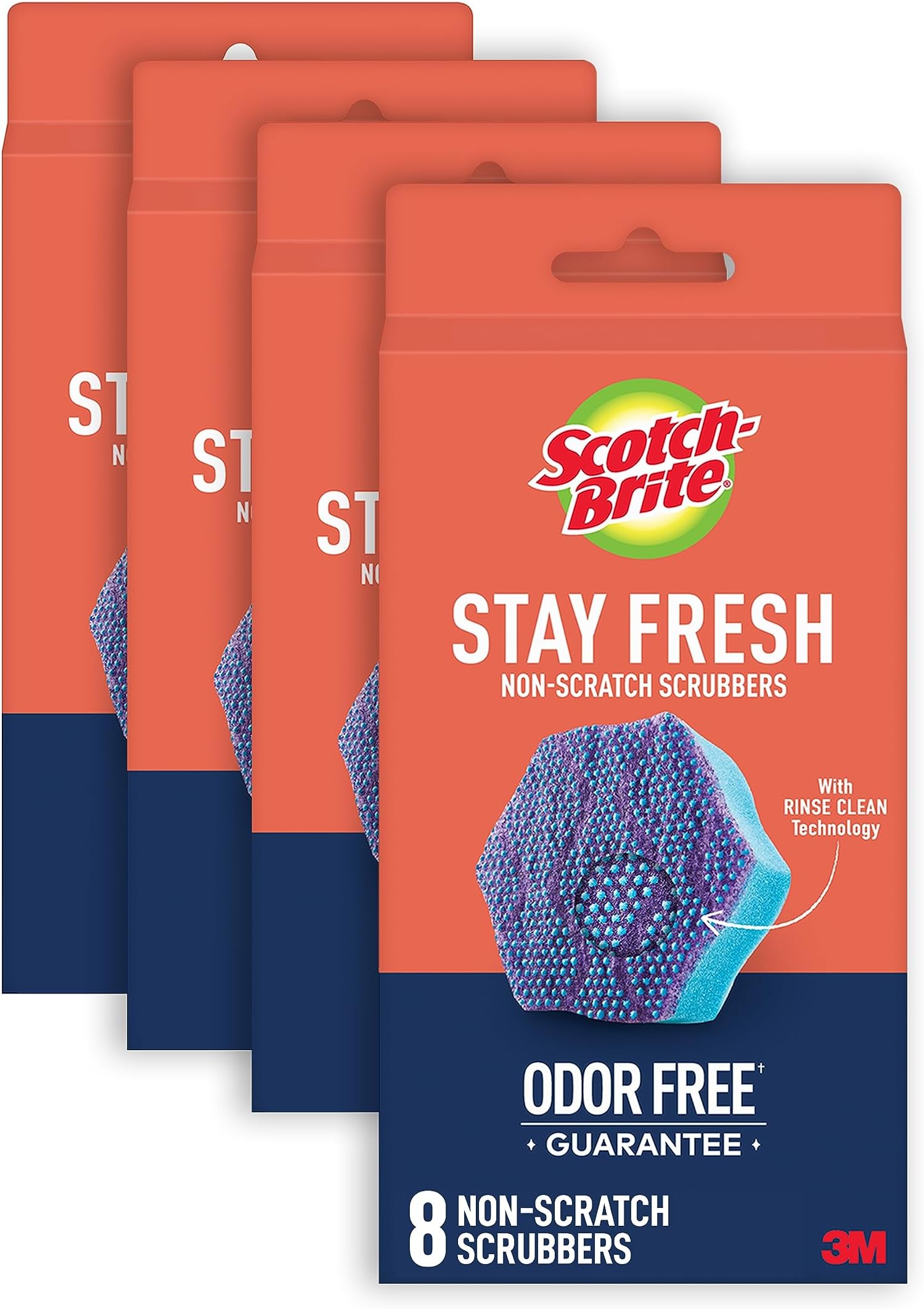 Amazon.com: Scotch-Brite Scrub Dots Advanced Non-Scratch Scrubbers, 2 ...