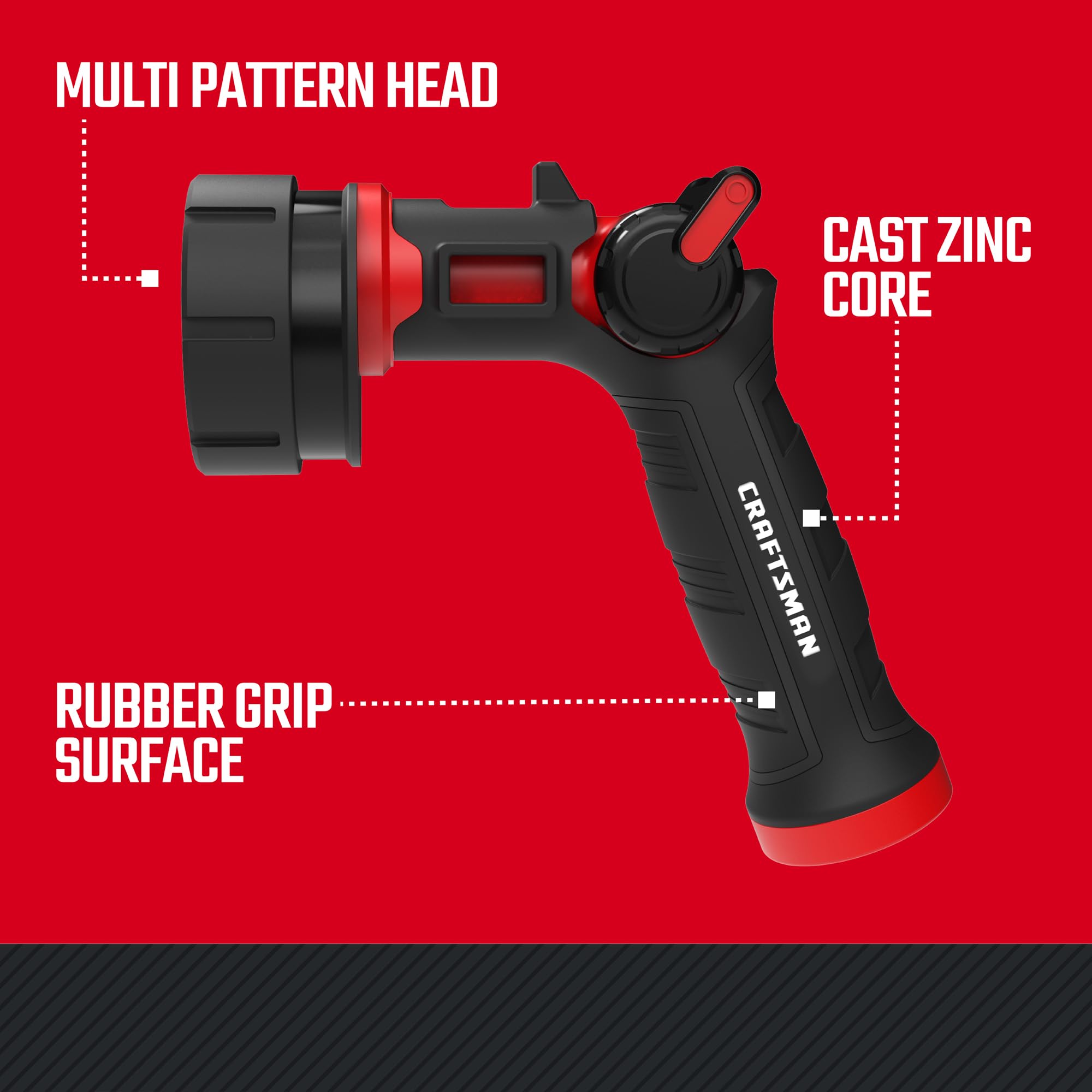 Snapklik.com : Craftsman Heavy-Duty 7-Pattern Water Nozzle