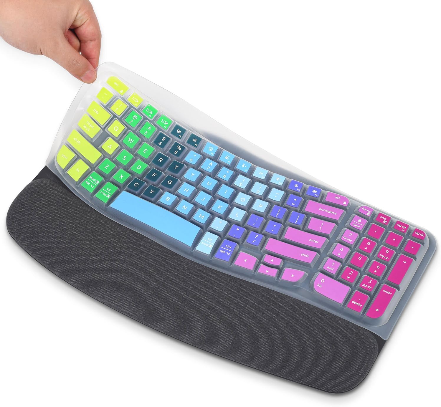 Amazon.com: imComor Keyboard Cover Skin for Logitech Wave Keys MK670 ...
