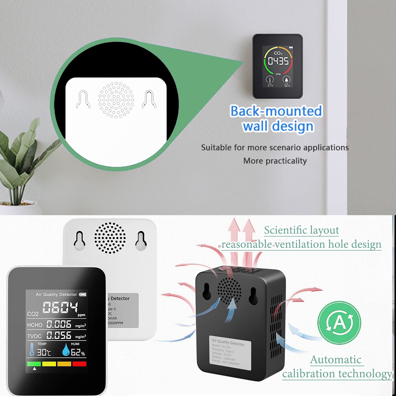 Smart Air Sensor 15-in-1 Air Quality Monitor - PM, CO2, TVOC, HCHO ...