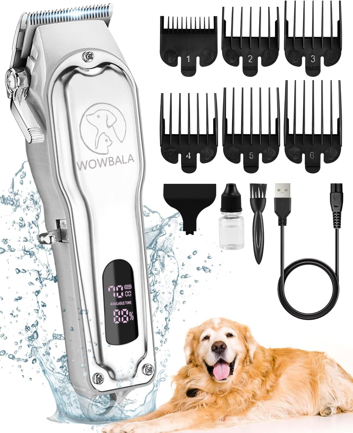 Amazon.com: WOWBALA Dog Clippers for Hair Grooming: Dog Grooming ...