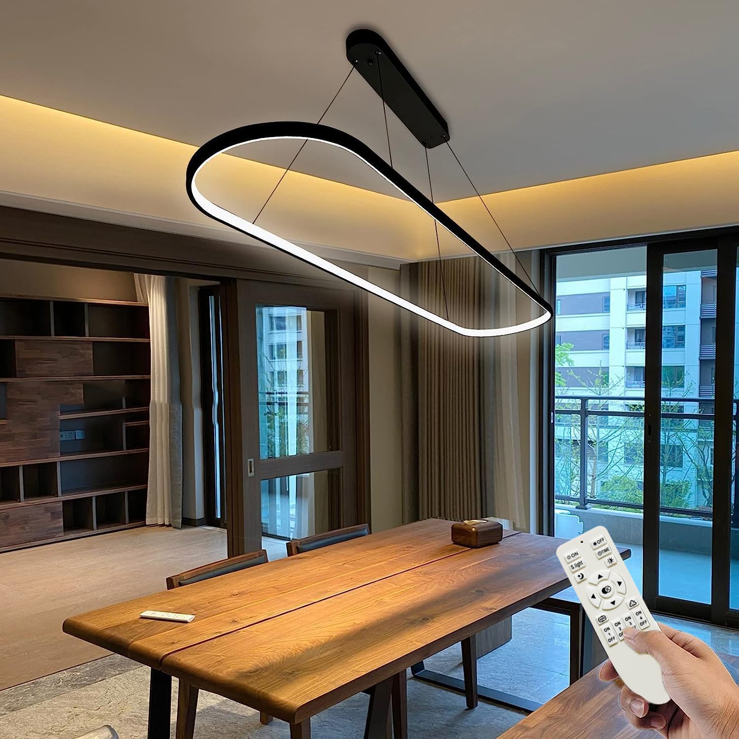 lampara colgante LED lampara para comedor moderna lampara led colgante ...