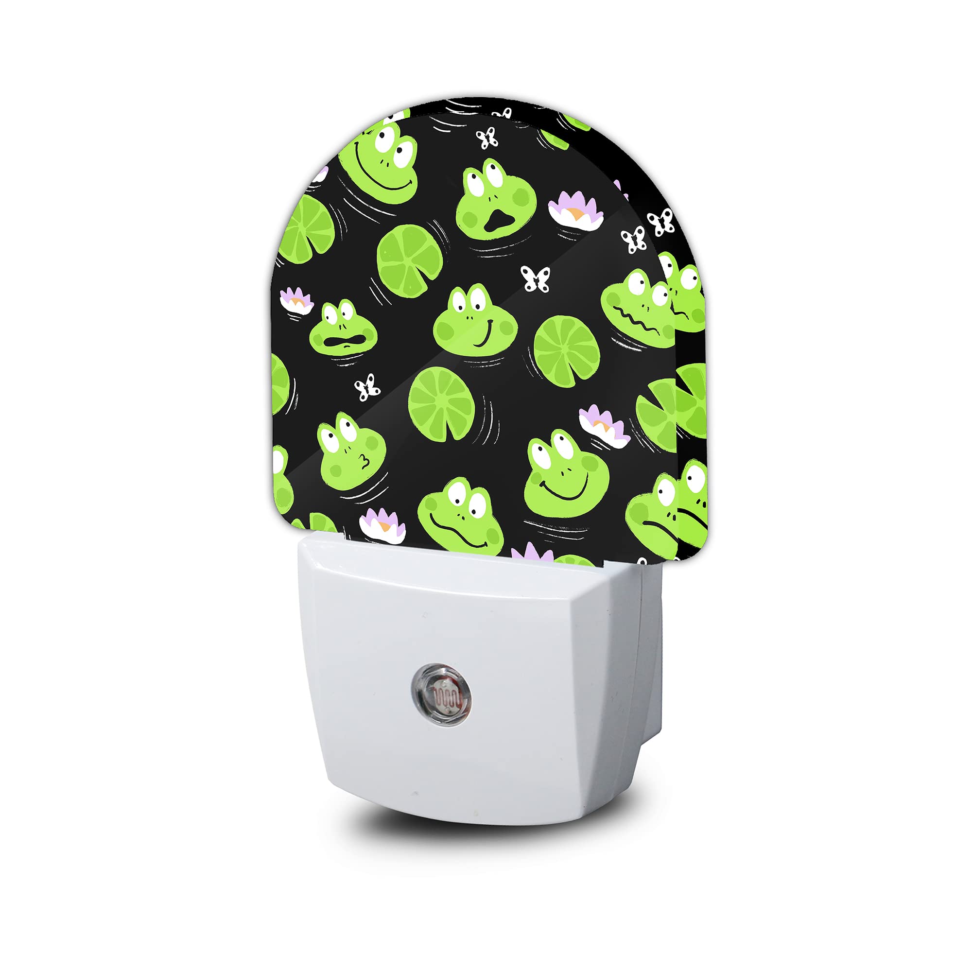 AOWULA Cute Green Frogs Night Light,Night Lights Plug into Wall Decor ...
