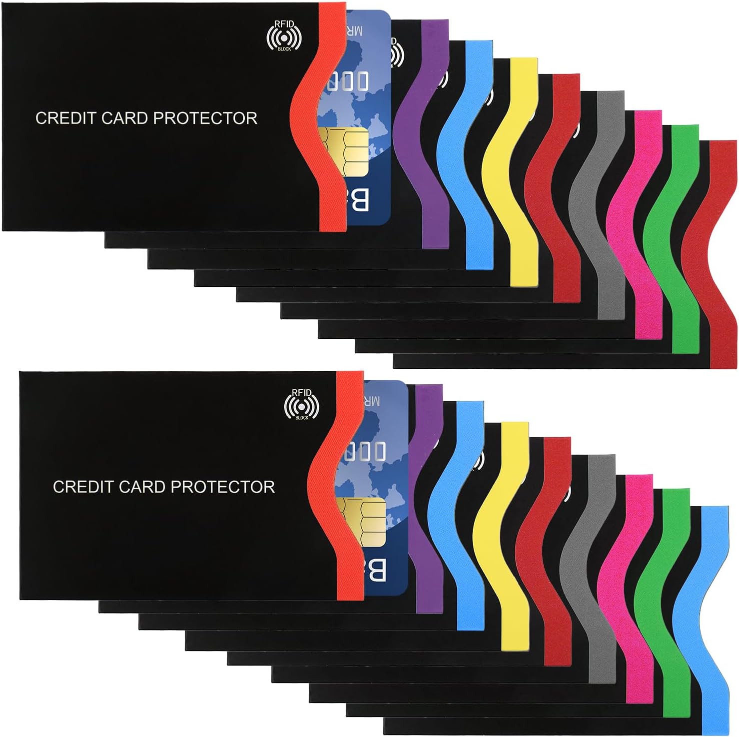 Amazon.com: Gjinxi 18Pcs Travel RFID Blocking Sleeves, Premium RFID ...
