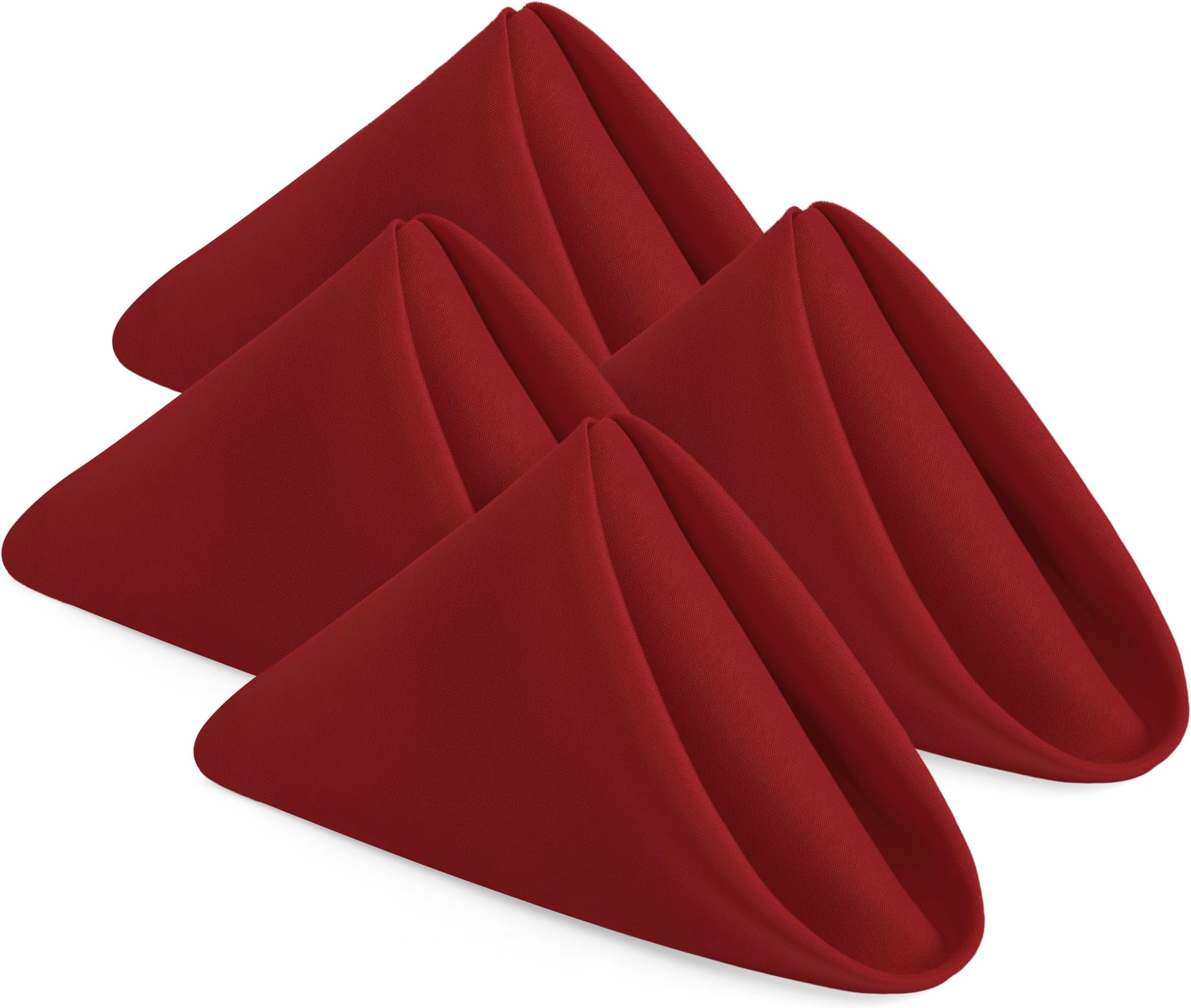 Red Disposable Napkins 40cm Linen Feel Luxury Airlaid Paper Pack of 50 ...