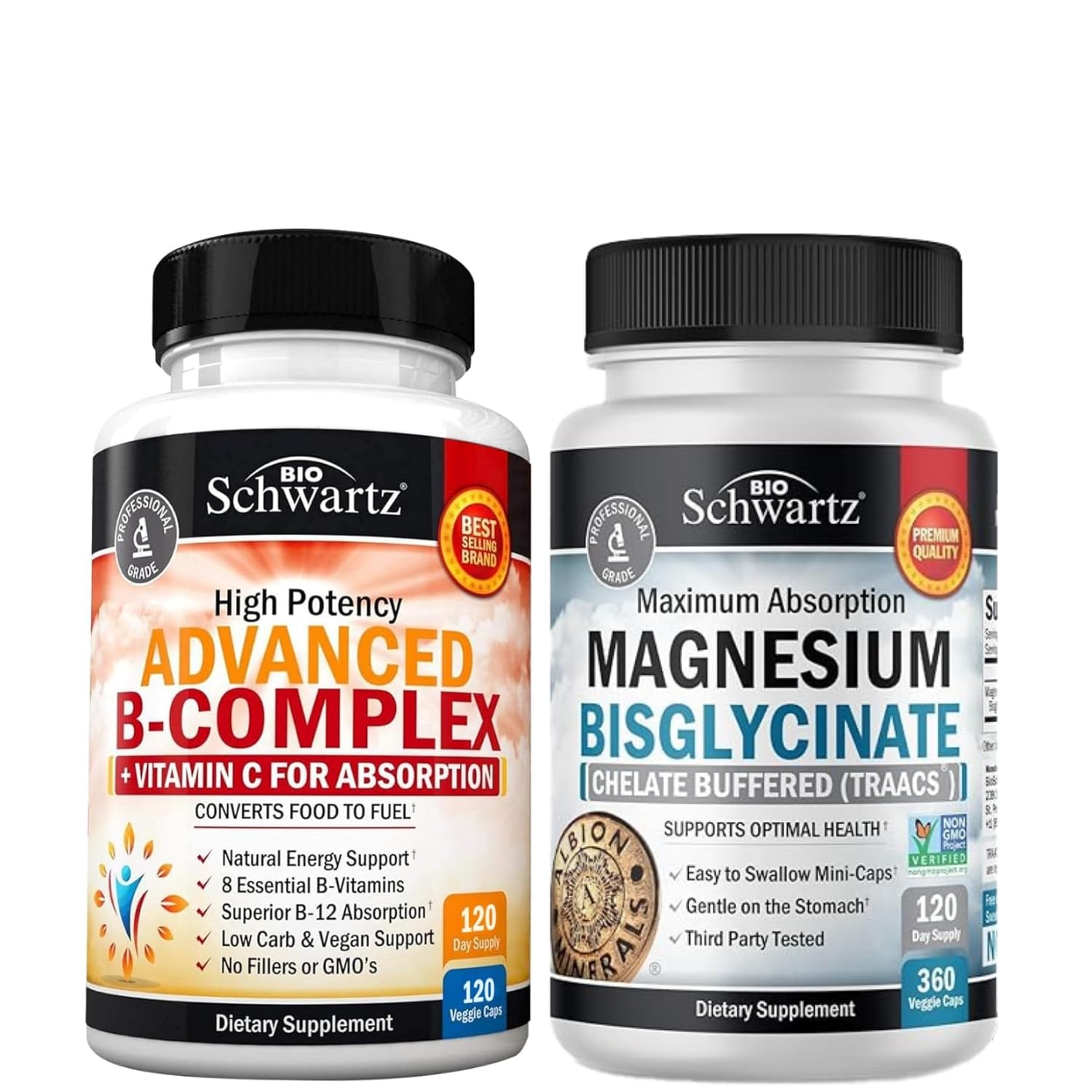 Amazon.com: Vitamin B Complex with Vitamin C (4 Month Supply) Plus High ...