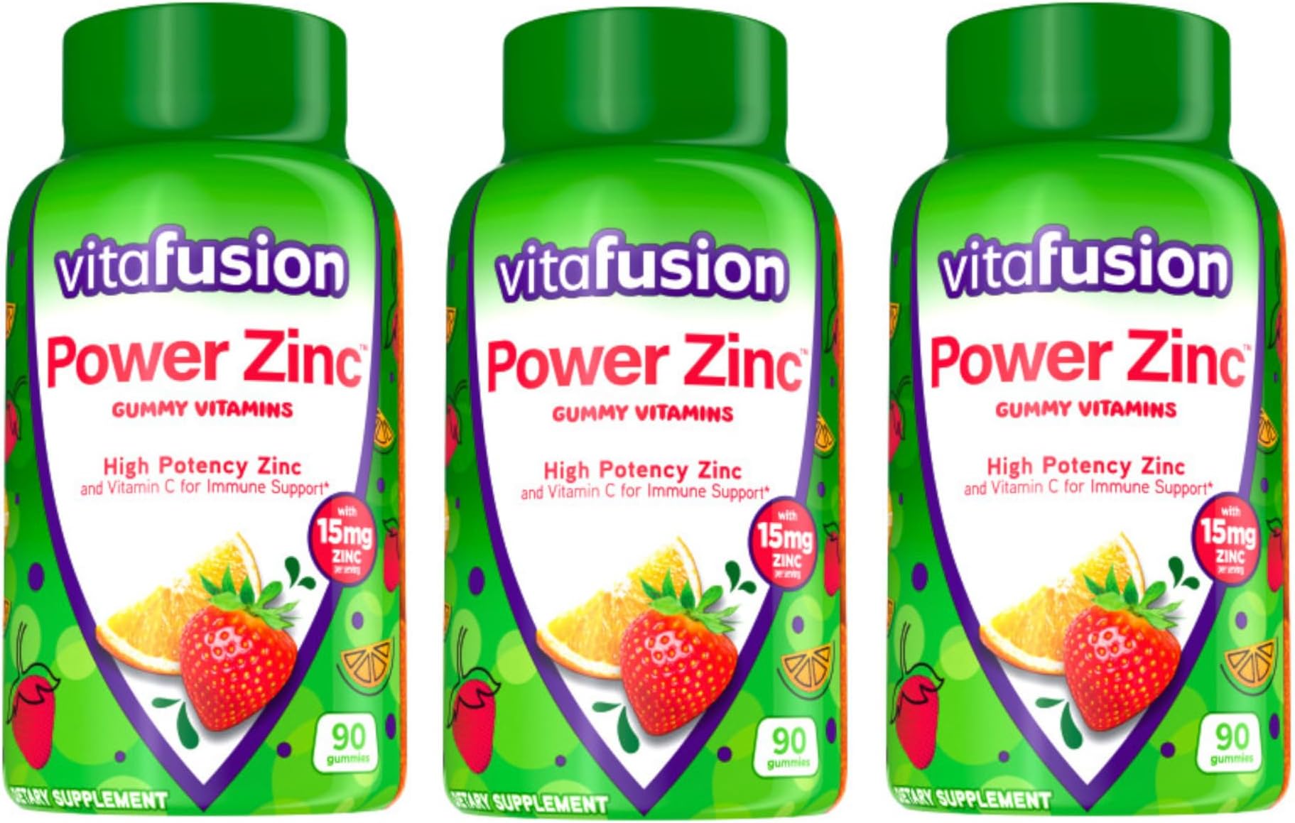 Amazon.com: Vitafusion Power Zinc Gummy Vitamins, 15 mg Zinc per ...
