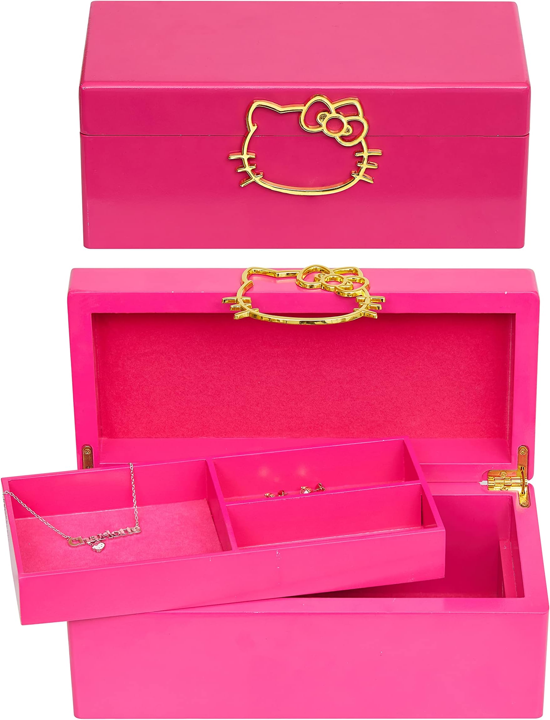 Amazon.com: Fast Forward Sanrio Hello Kitty Jewelry Box for Women ...