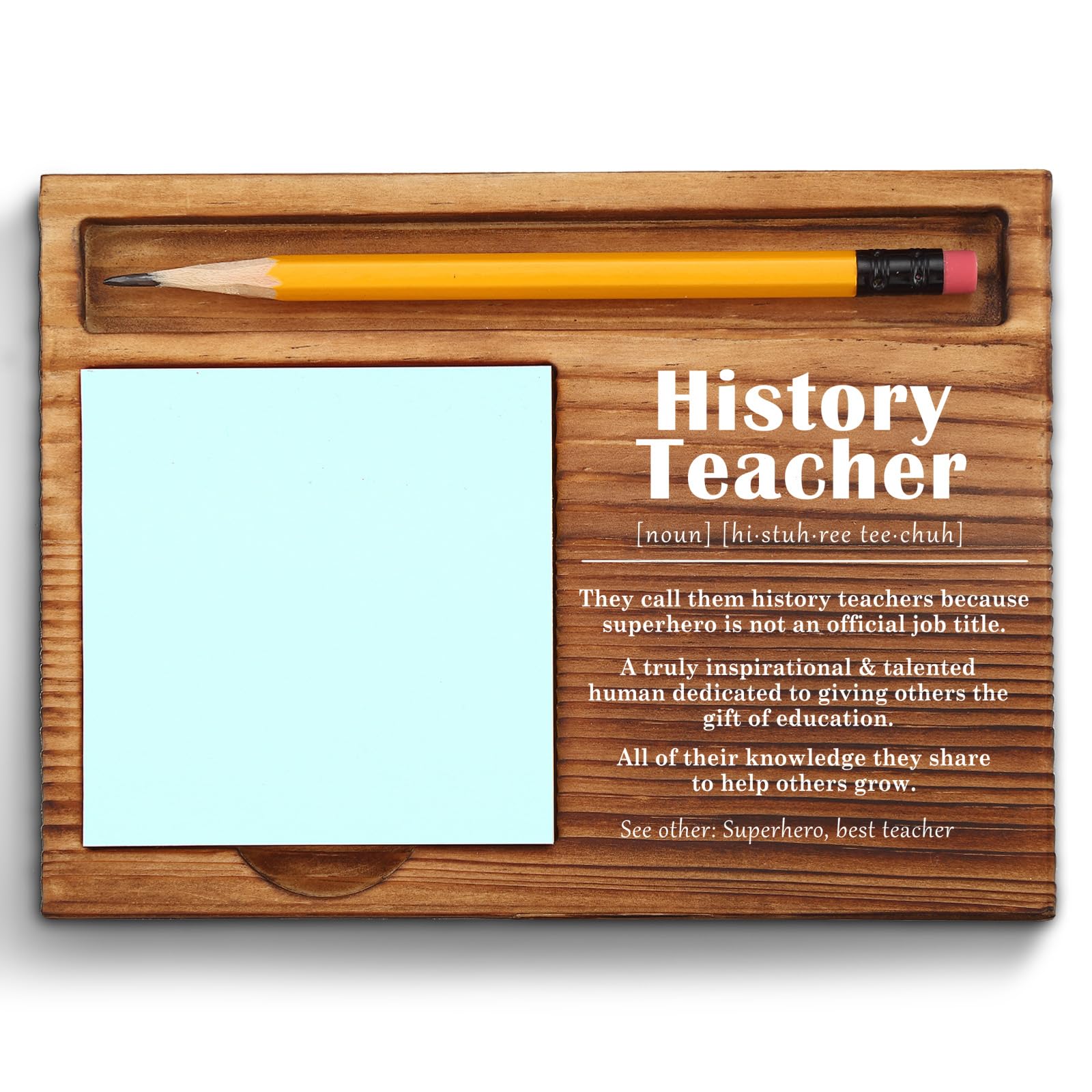 Amazon.com : History Teacher Sticky Note Holder, History Teacher Gifts ...