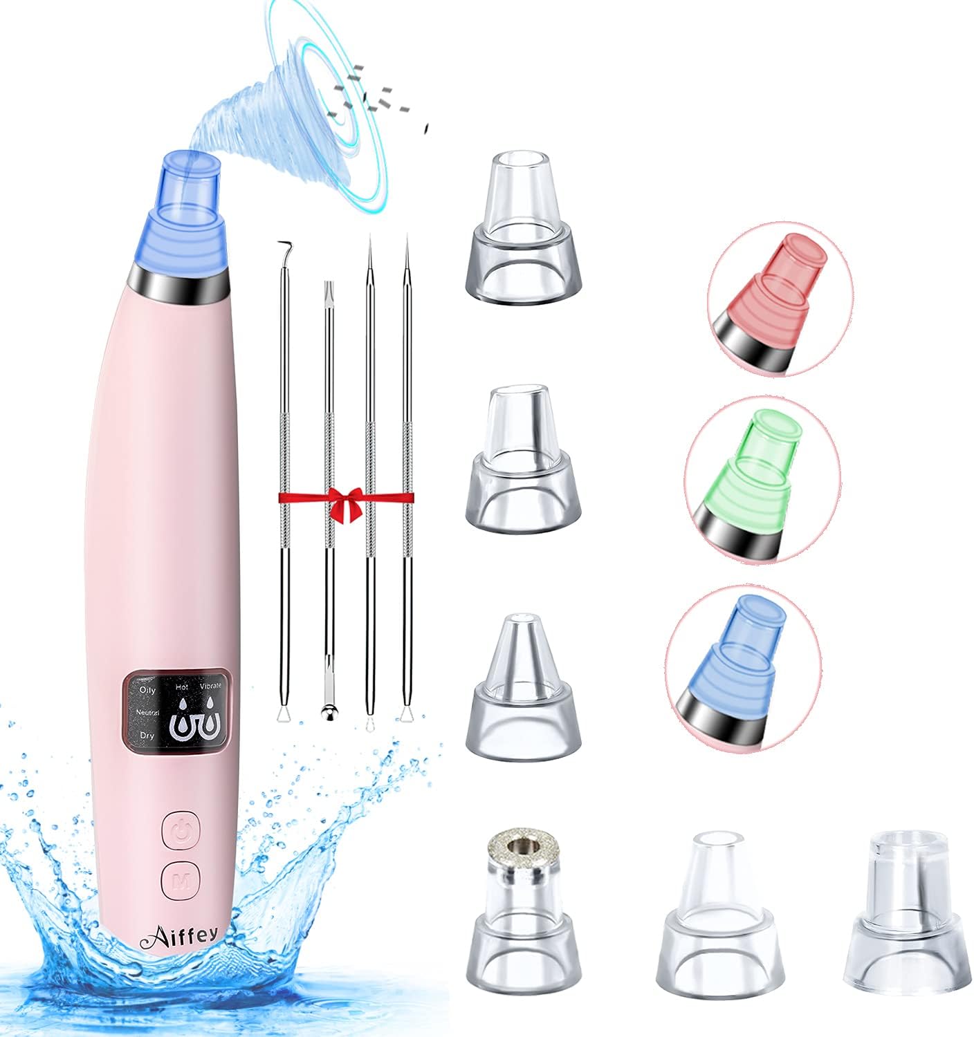 Amazon.com: Aaiffey Blackhead Remover Vacuum,Electric Facial Blackhead ...
