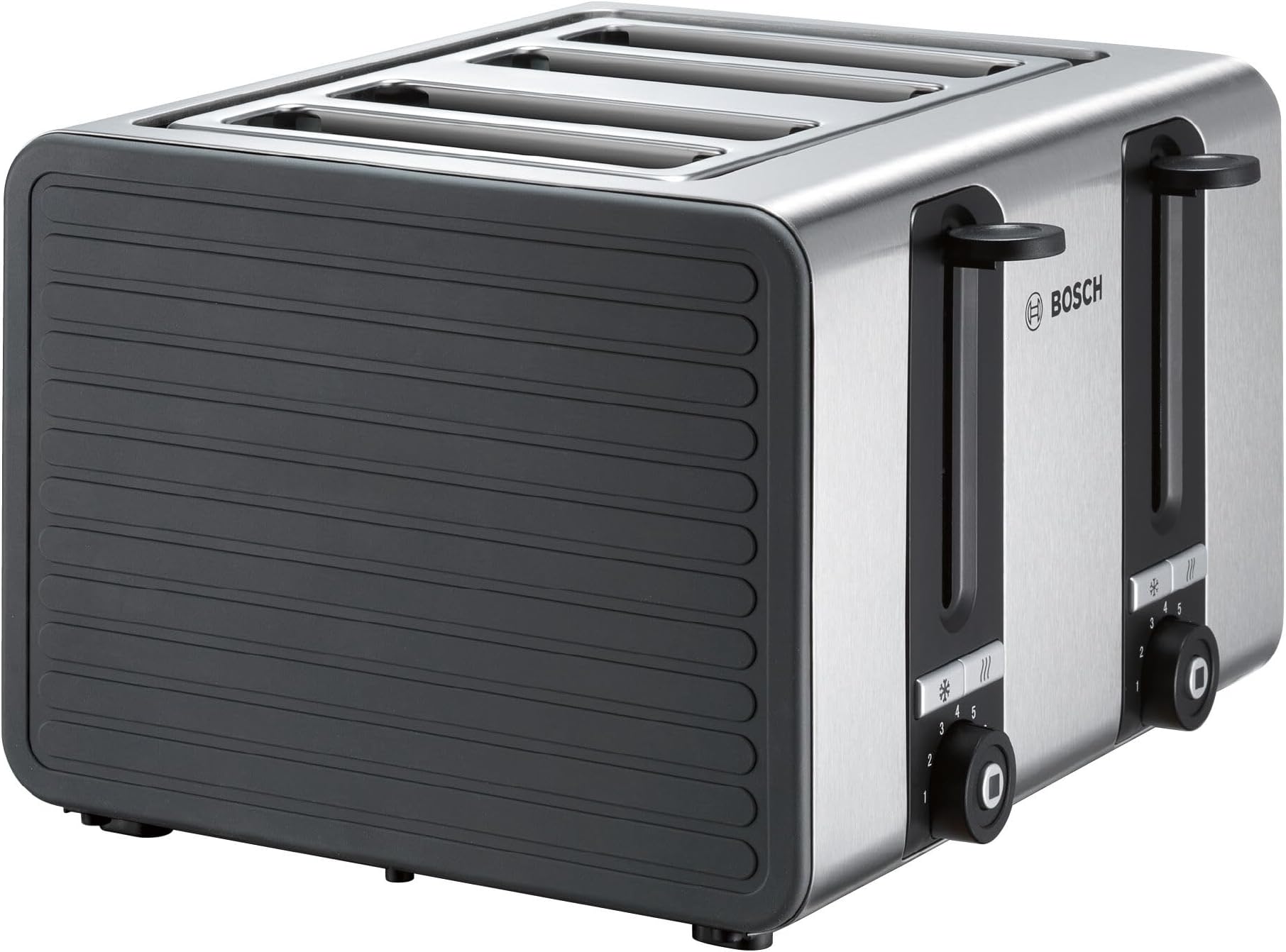 Bosch TAT7S45 toaster 4 slice(s) 1800 W Black, Stainless steel : Amazon ...