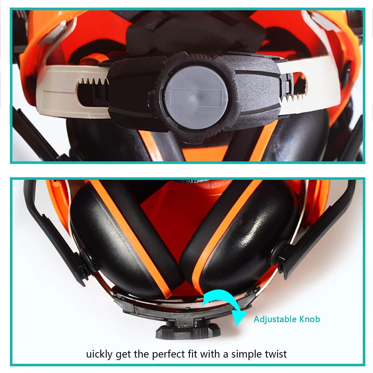 Mestudio Industrial Forestry Safety Helmet With Hearing Protection ...