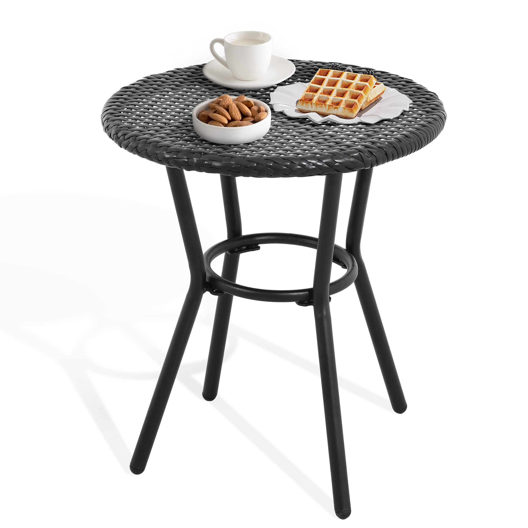 Amazon.com : YITAHOME Outdoor Wicker Coffee Table, All-Weather PE ...