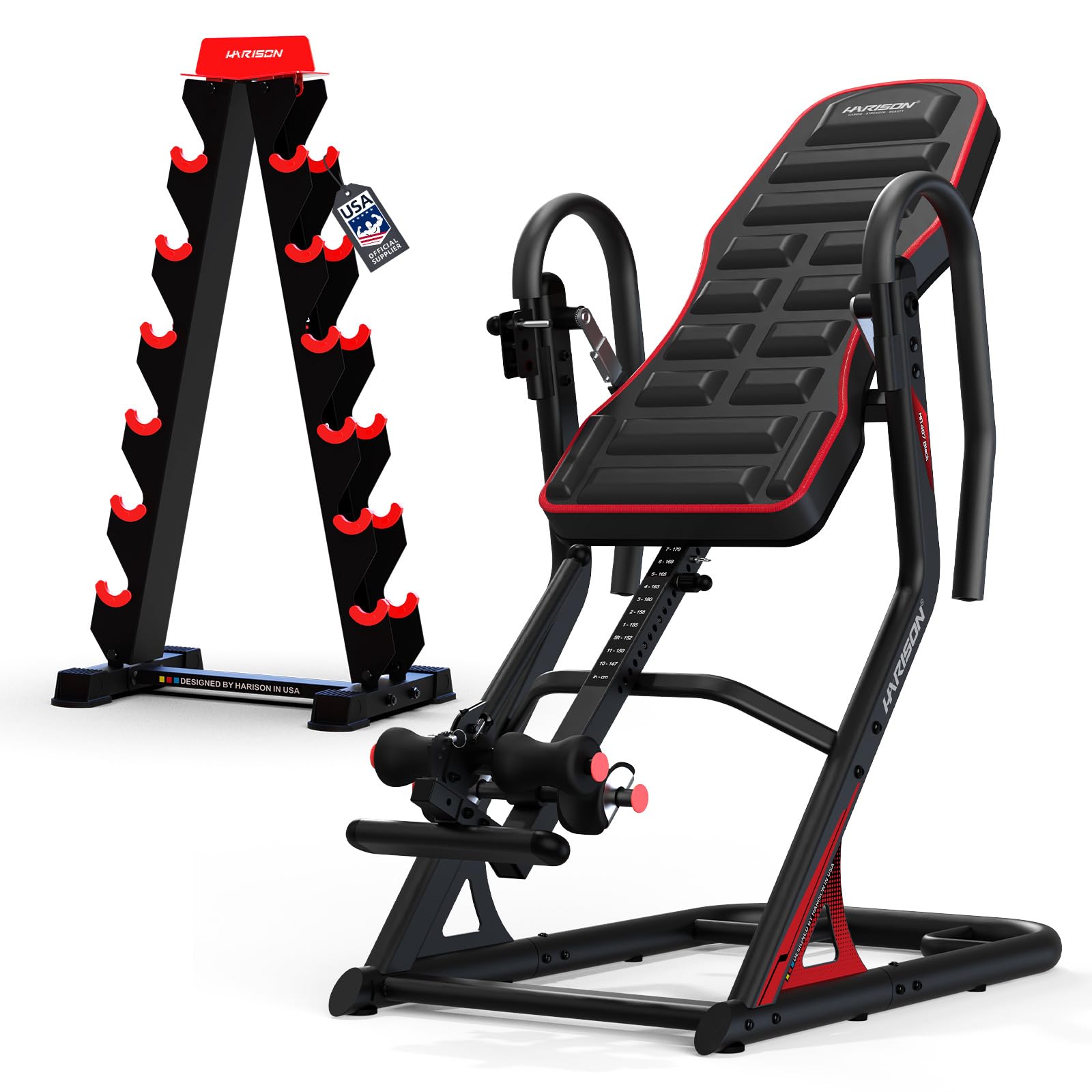 Buy HARISON Inversion Table 350 LBS Capacity and 6-Tier Heavy Duty ...