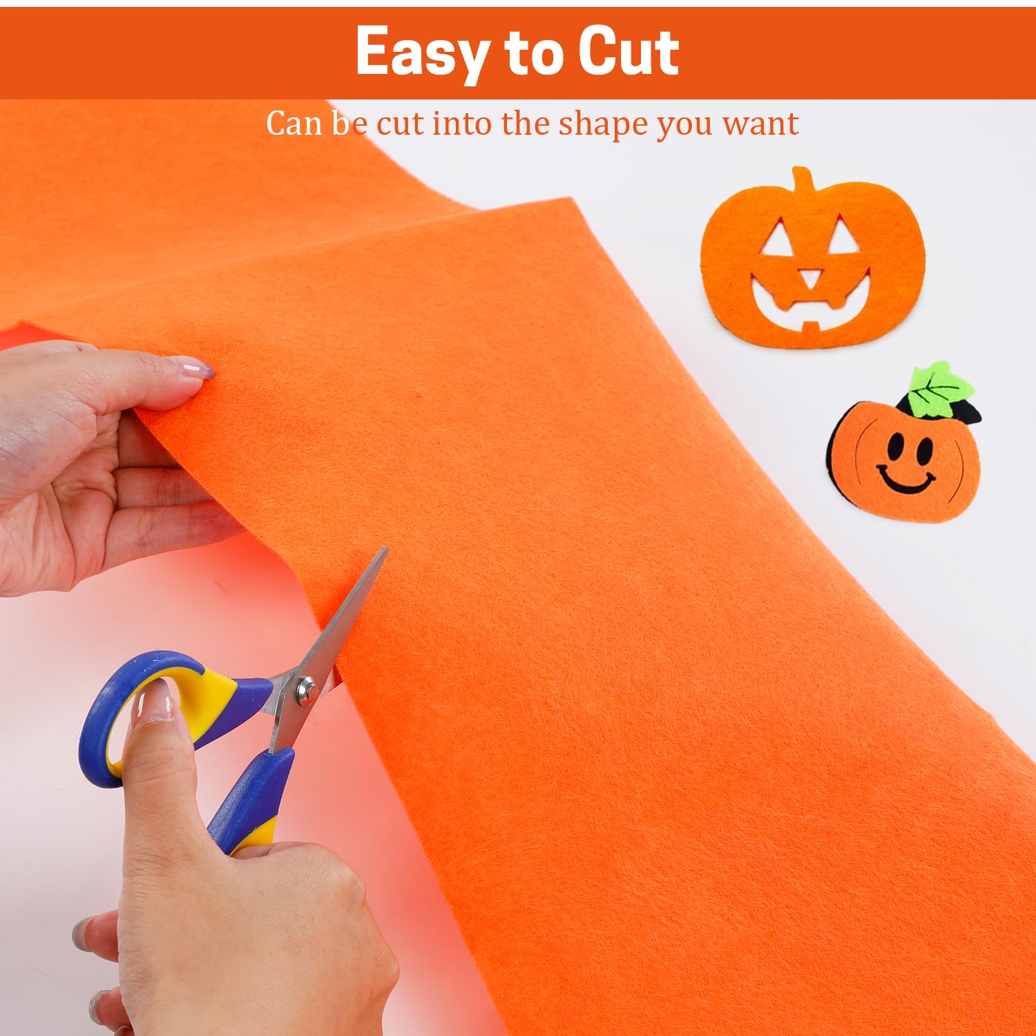 Snapklik.com : BERYA 8 Rolls 8x35 Inch Large Felt Fabric Sheets, 8 Colors Soft Thick Non-Woven ...