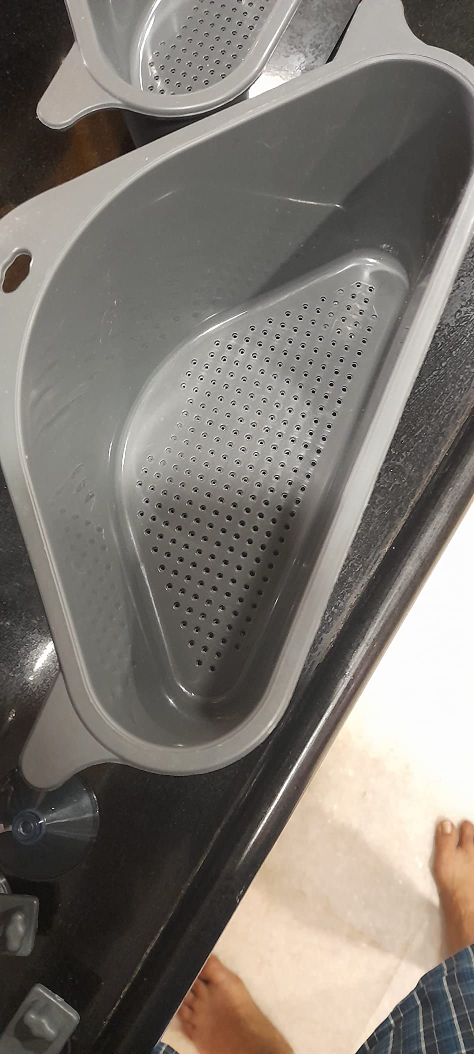 HAKKU Kitchen Triangle Sink Filter Corner Sink Drain Strainer Basket ...