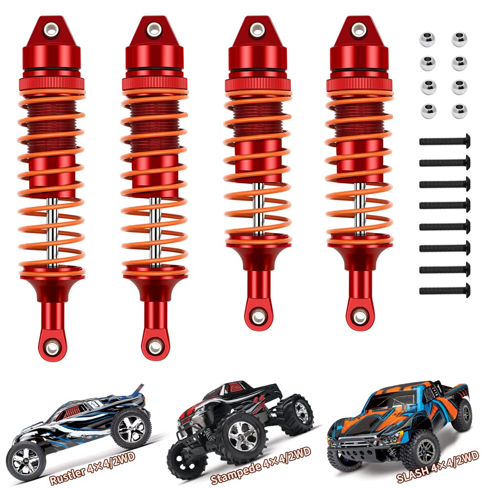 Amazon.com: EPINON All Aluminum Front & Rear RC Shocks for 1/10 Slash ...